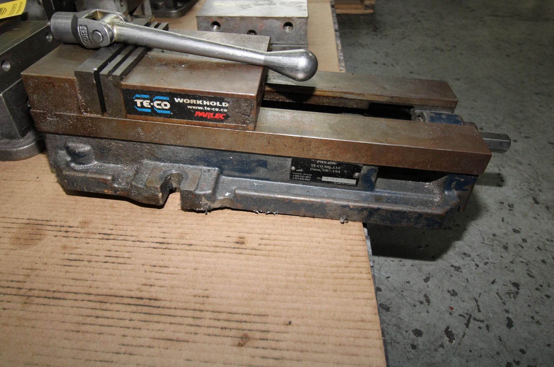 VISE, TECO, 6" jaw width, 7.5" jaw opening milling machine vise