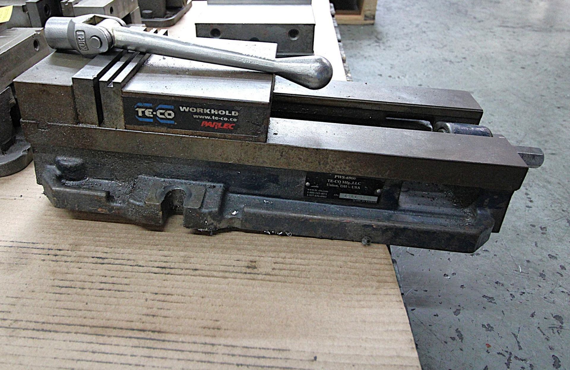 VISE, TECO, 6" jaw width, 7.5" jaw opening milling machine vise