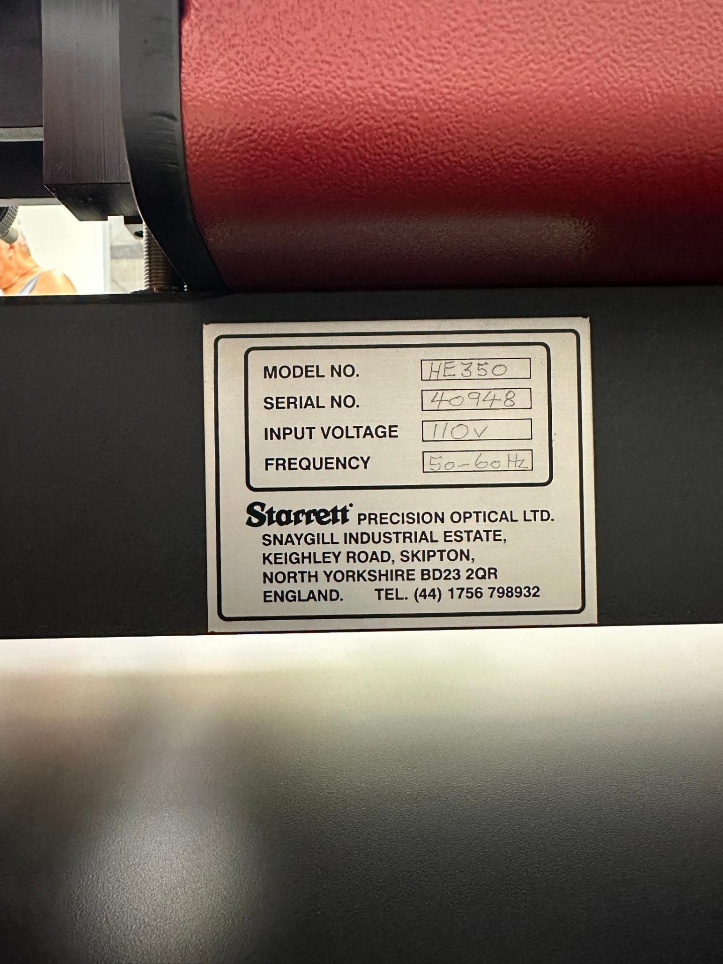 OPTICAL COMPARITOR, STARRETT MDL. HE350, Quadra-Chek 200 digital ...