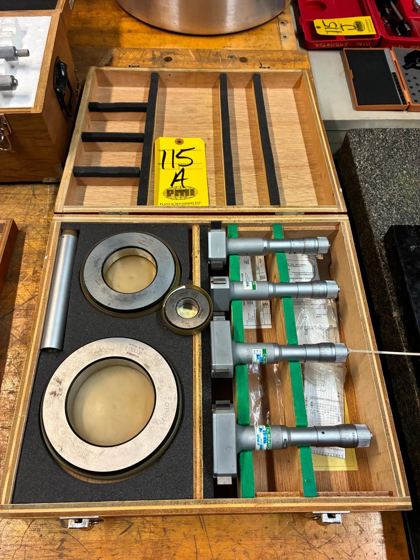 SET OF TRI-BORE MICROMETERS, MITUTOYO, 2.0" - 4.0" approx.
