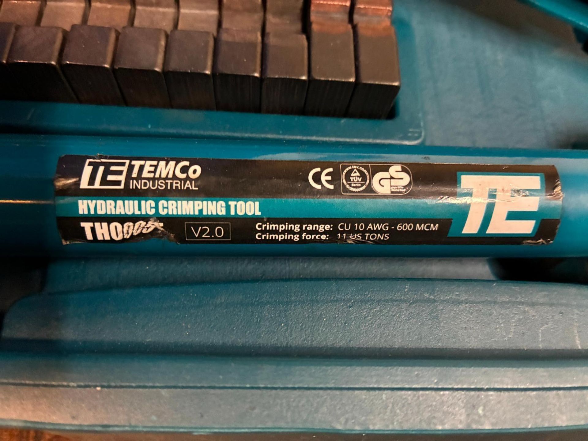 HYDRAULIC CRIMPER, TEMCO, RANGE CU10AWG-600MCM