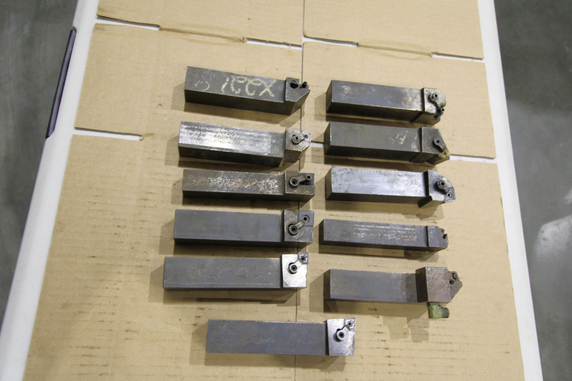 LOT OF (11) TURNING TOOLS, CNMG style, approx. 1-1/4" sq. shank