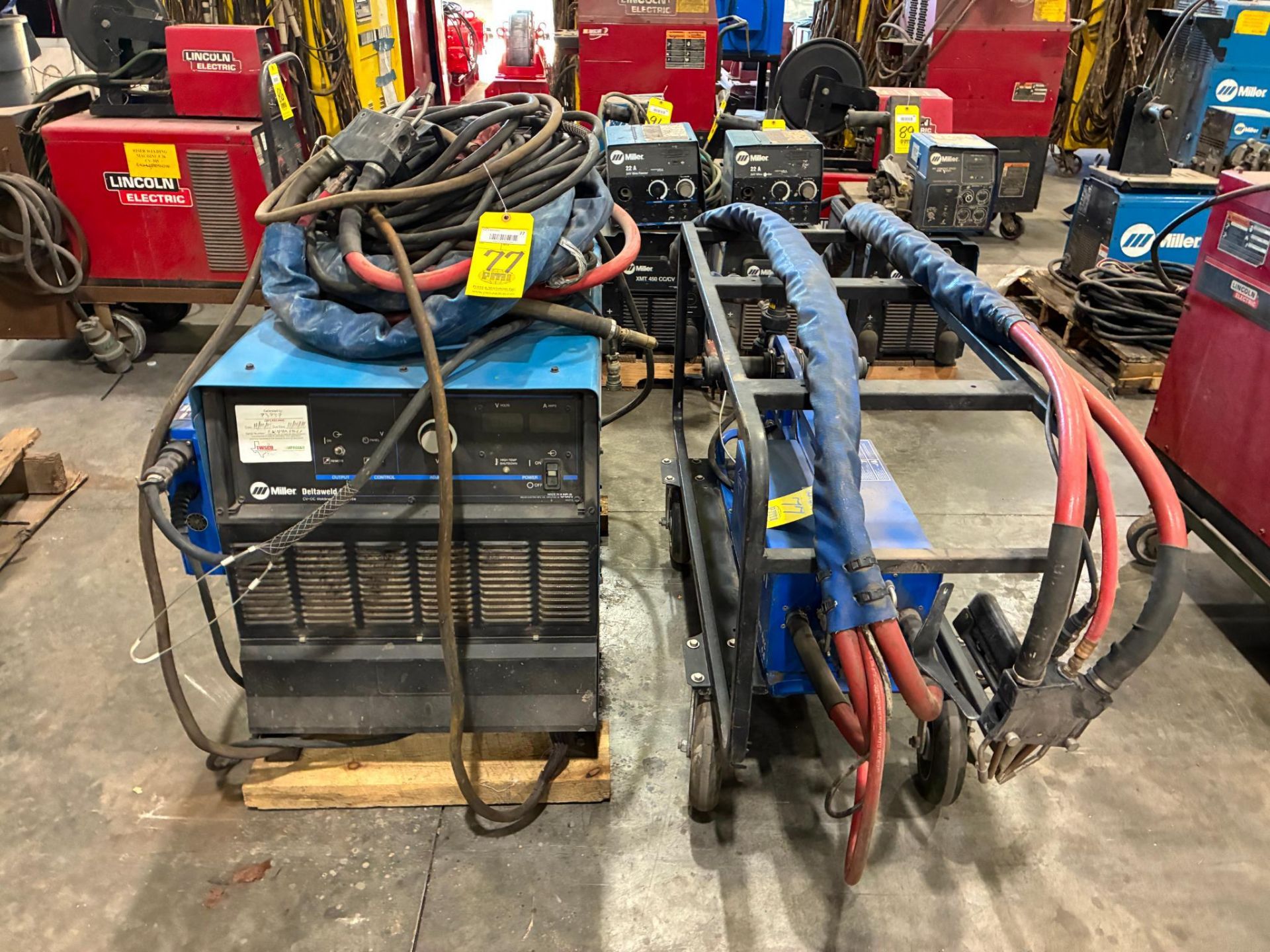 CLADDING SPRAY WELD SYSTEM, MILLER DELTA WELD 652, S/N LK470186C, w ...