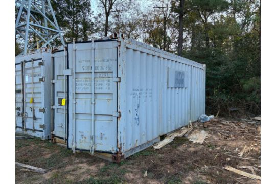 ATMOSPHERIC MUD GAS SEPARATOR in (2) 20' open top Conex shipping containers