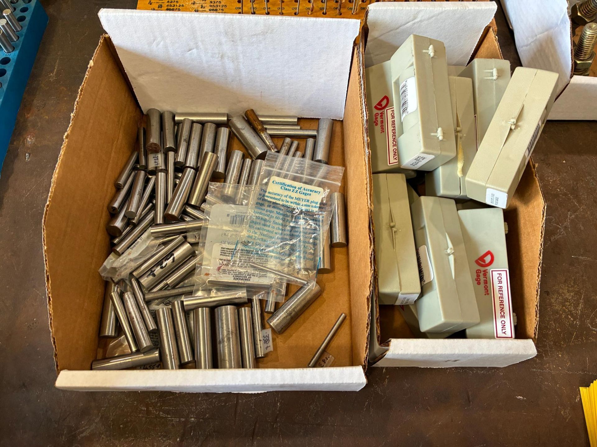 LOT OF PIN GAUGE & BLOCK GAUGE SETS, assorted