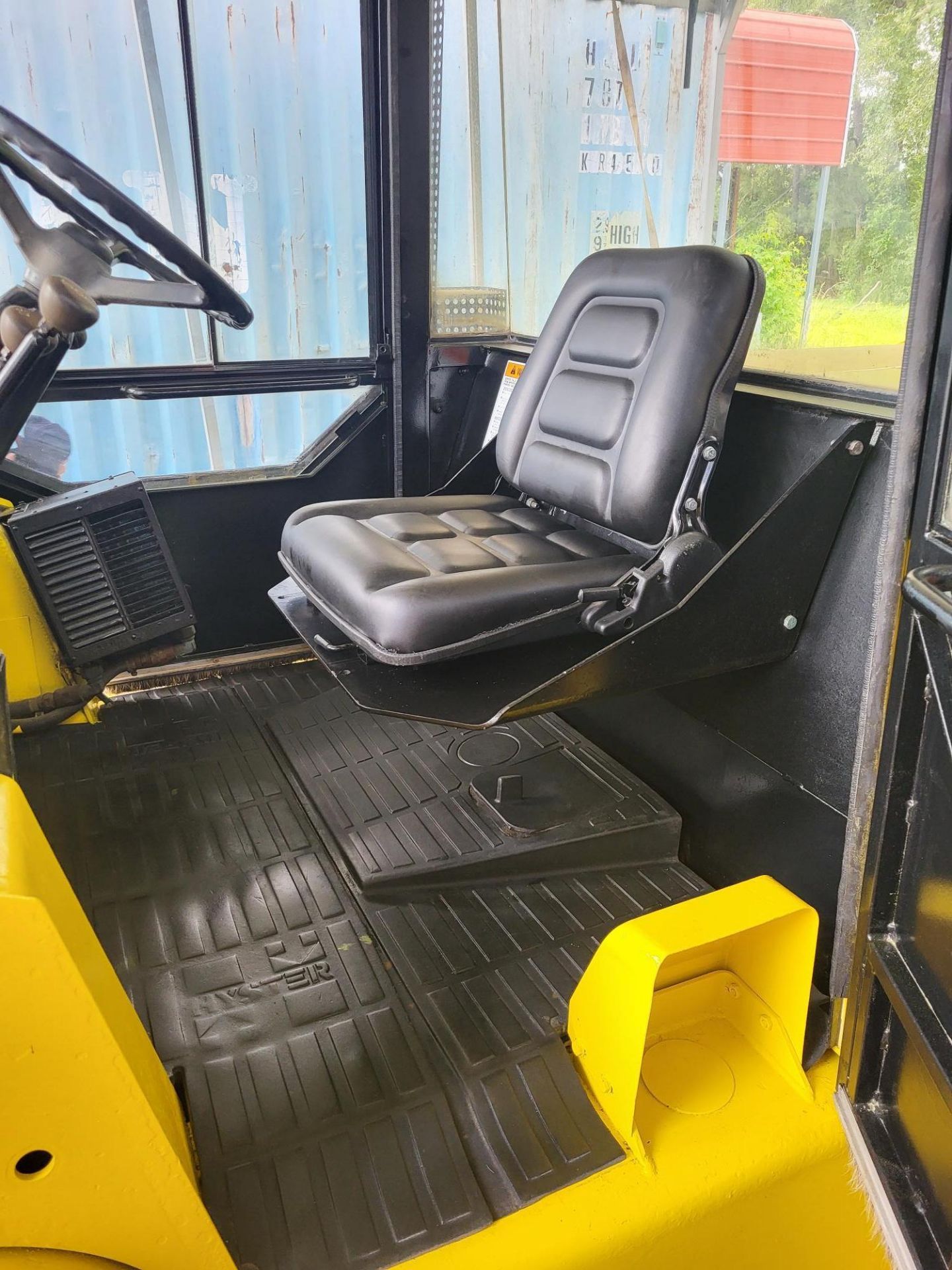 FORKLIFT, HYSTER 15,500 LB. BASE CAP MDL. H155 XL, LPG, 2-speed trans ...