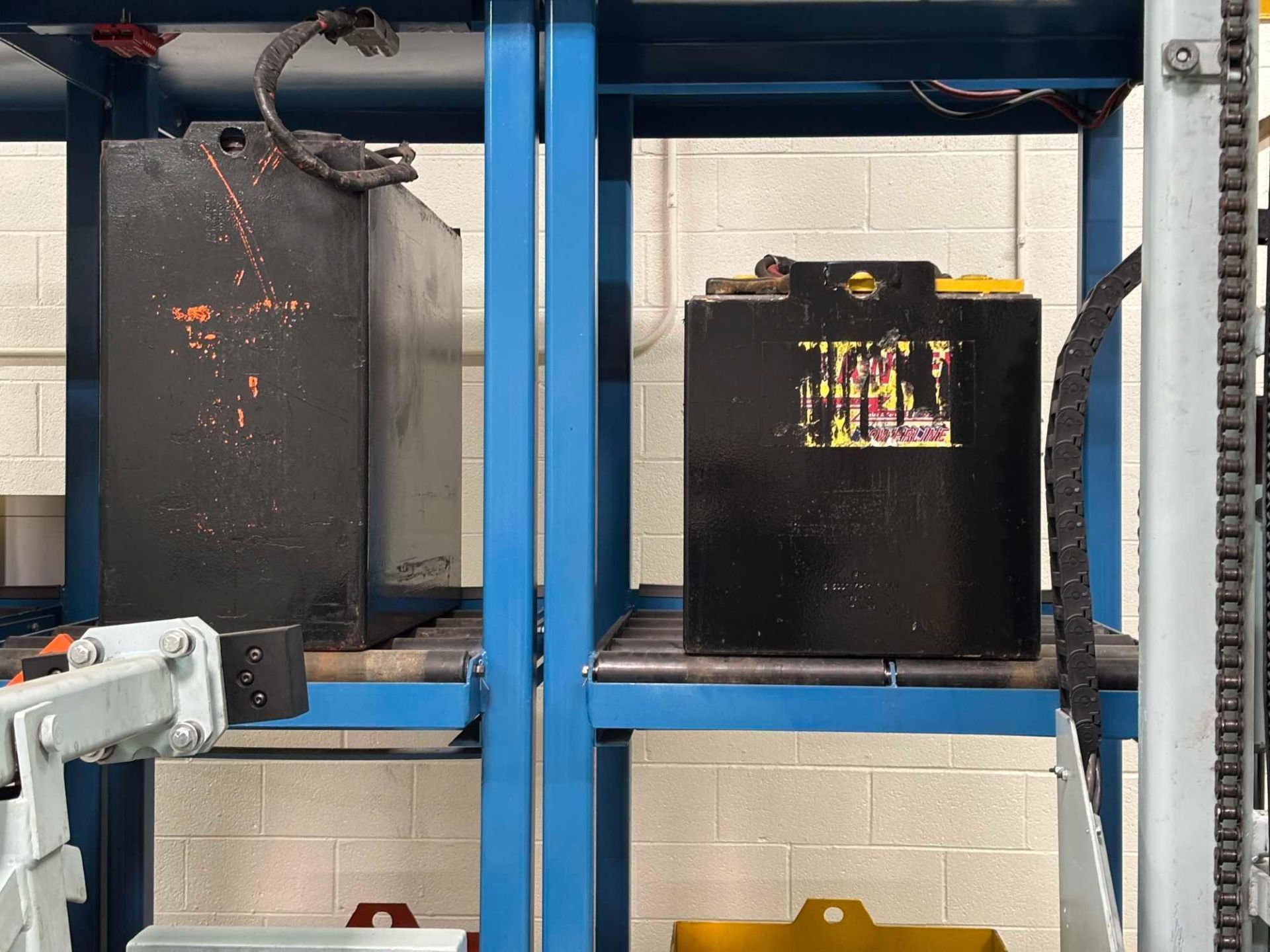 LOT: (3) Electric Forklift Batteries, (3) Battery Shells