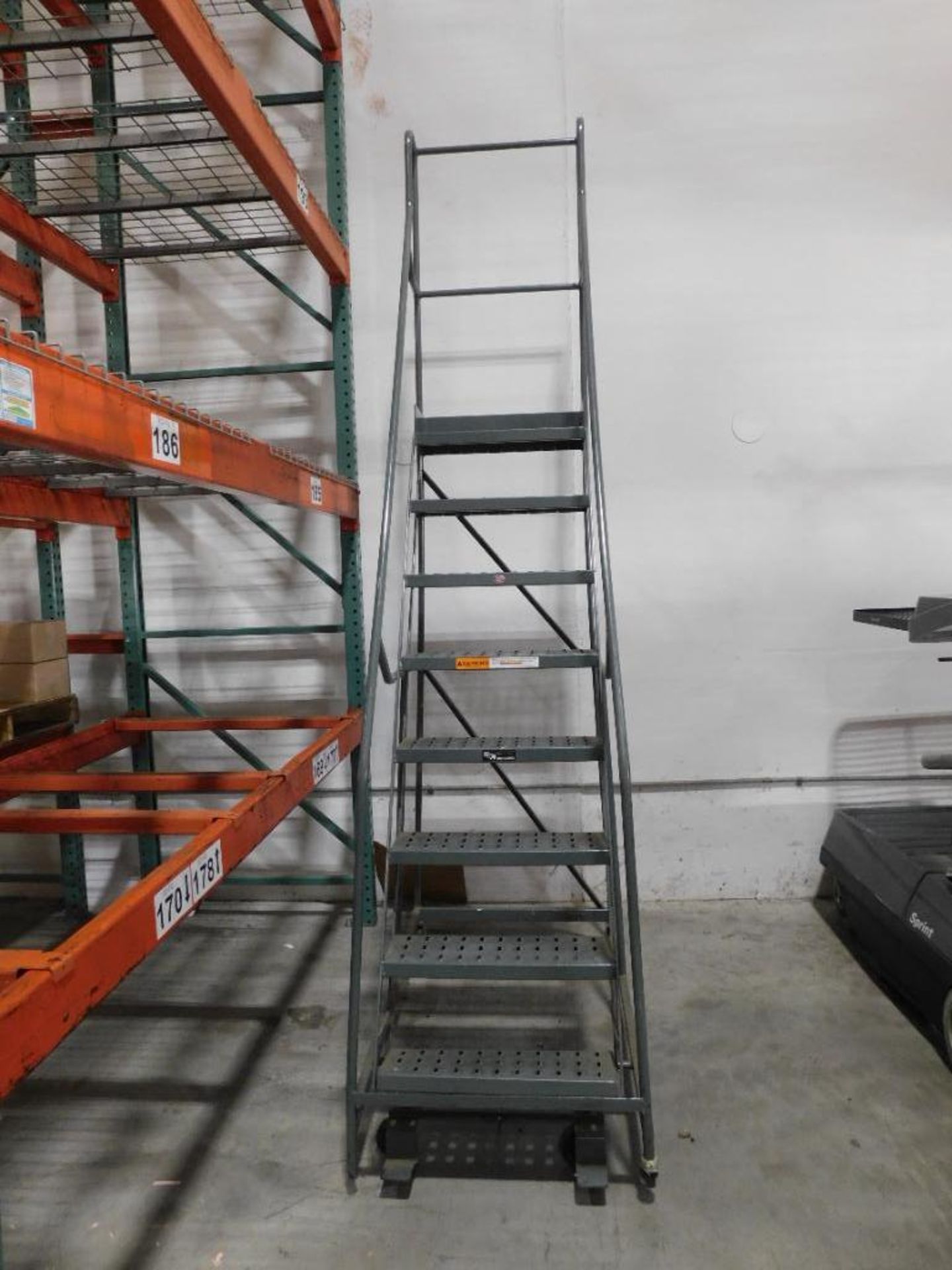 8-Step Rolling Safety Stairs, 450 Lb. Capacity