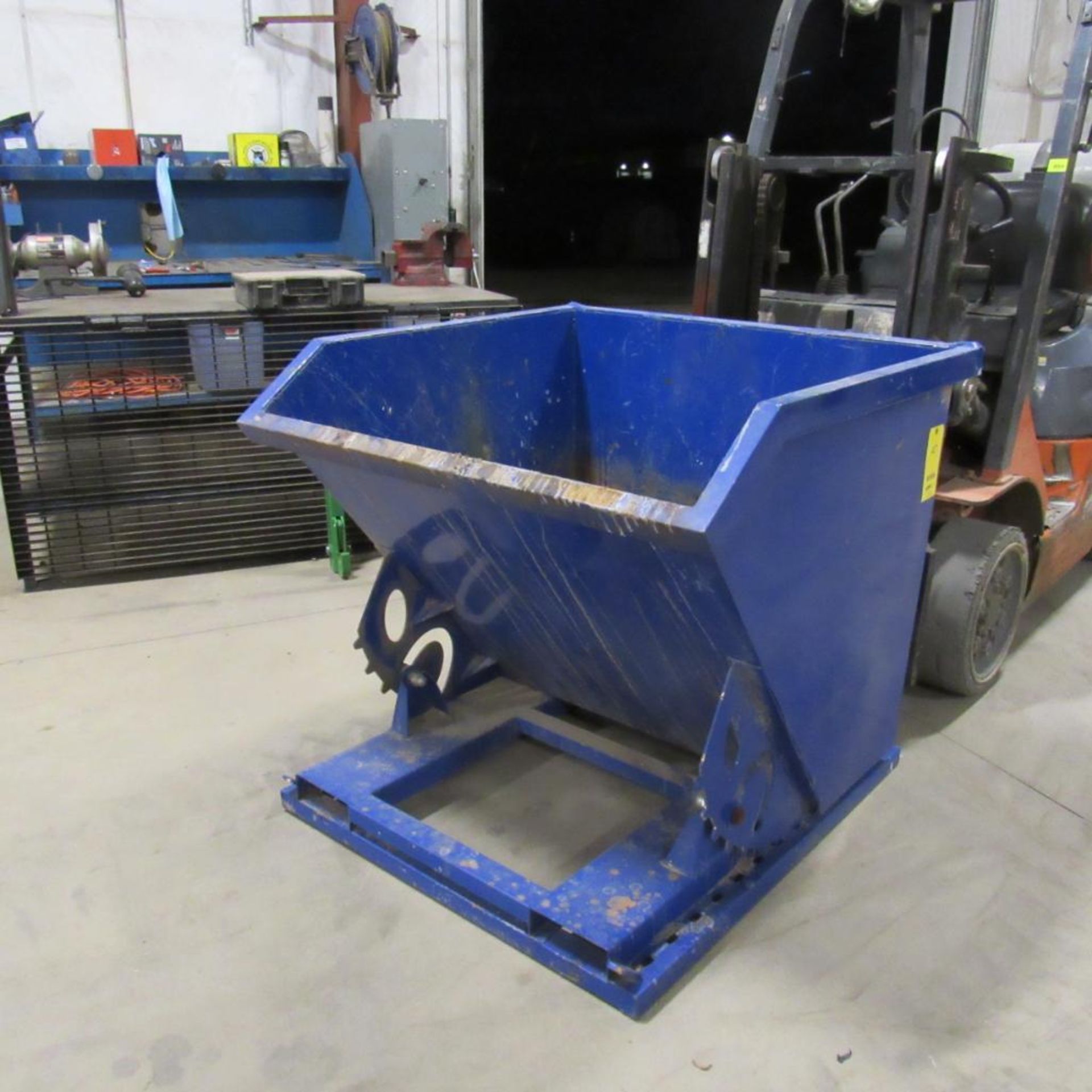 Self Dumping Portable Hopper, 43" W x 39" D (DELAYED REMOVAL, CONTACT ...