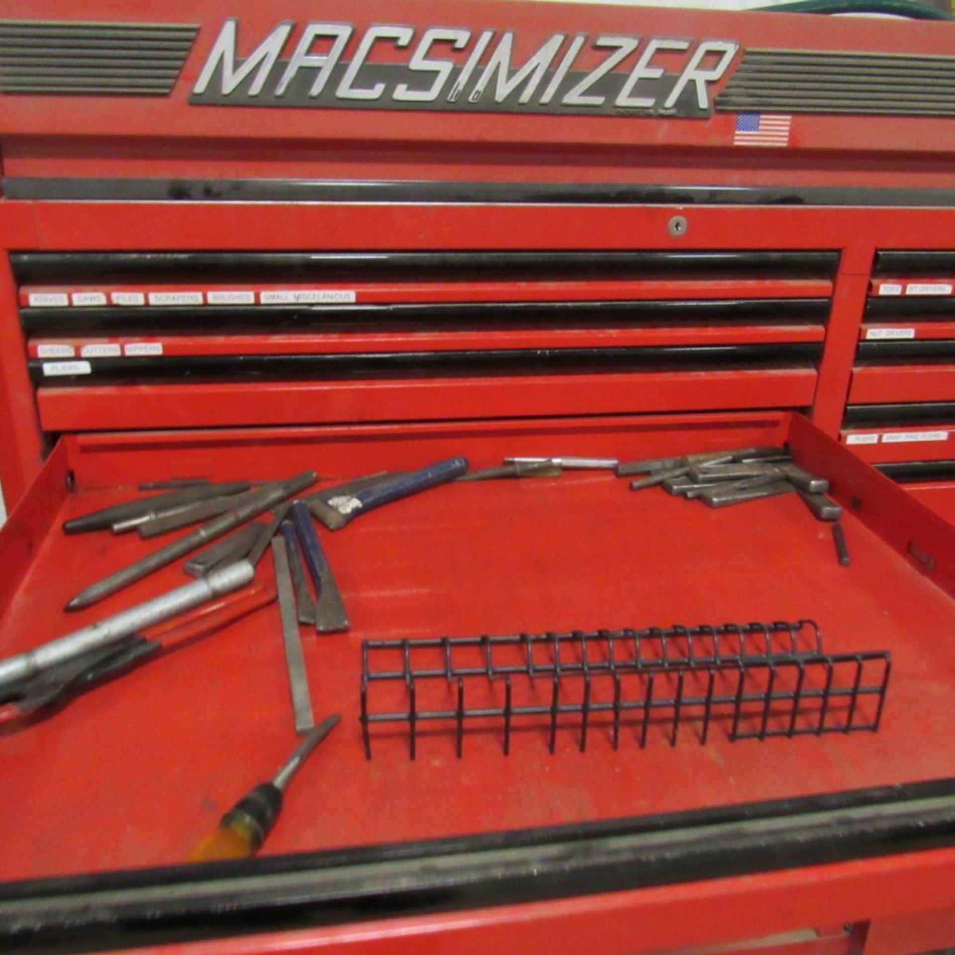 LOT: (2) Piece Mac Tools TRCH Portable 1000 Tool Box w/Contents: Lower ...