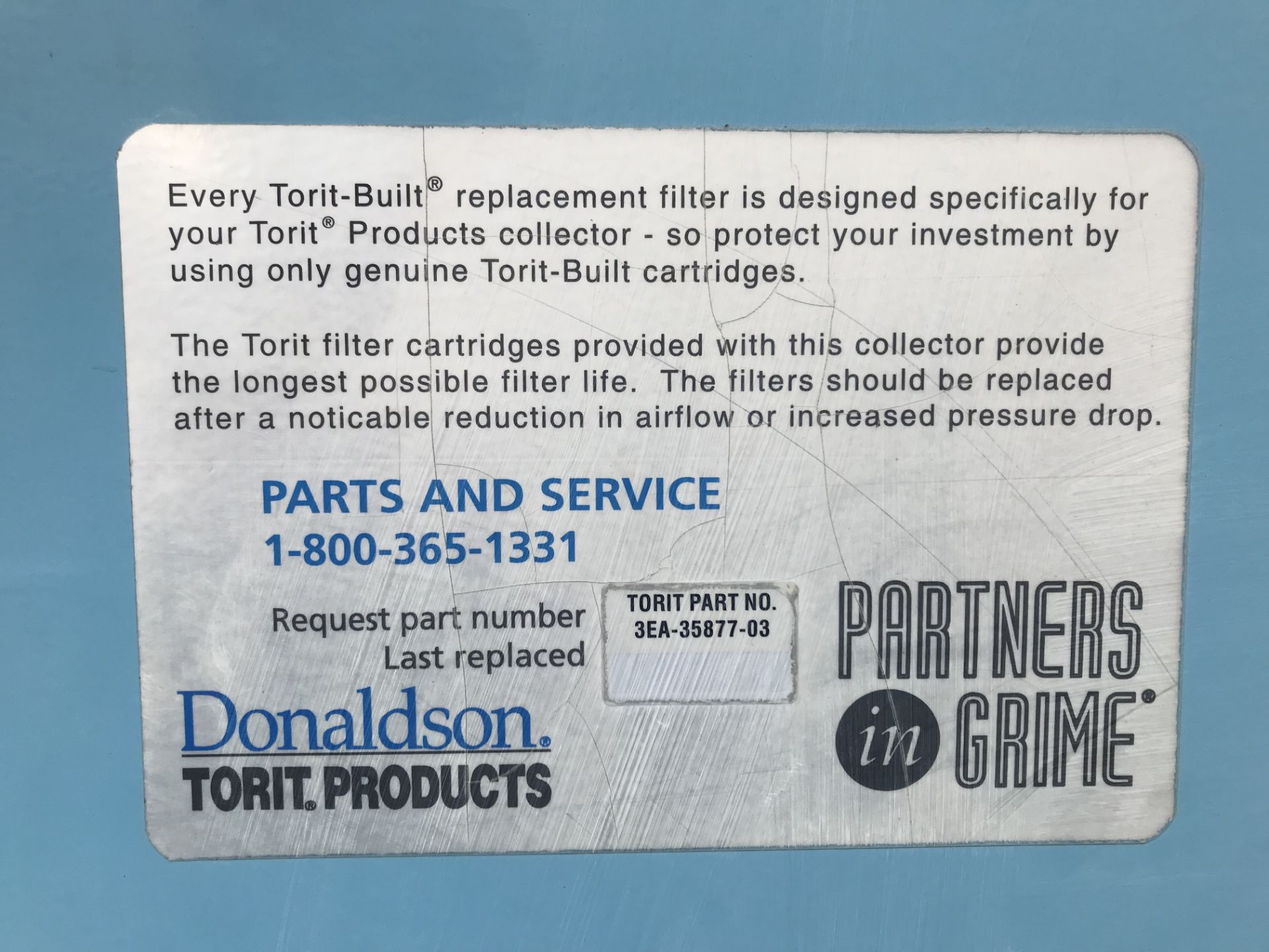 17,600 CFM Donaldson Torit Model ADMC-AD8 Dryflo 8 Cartridge Dust ...