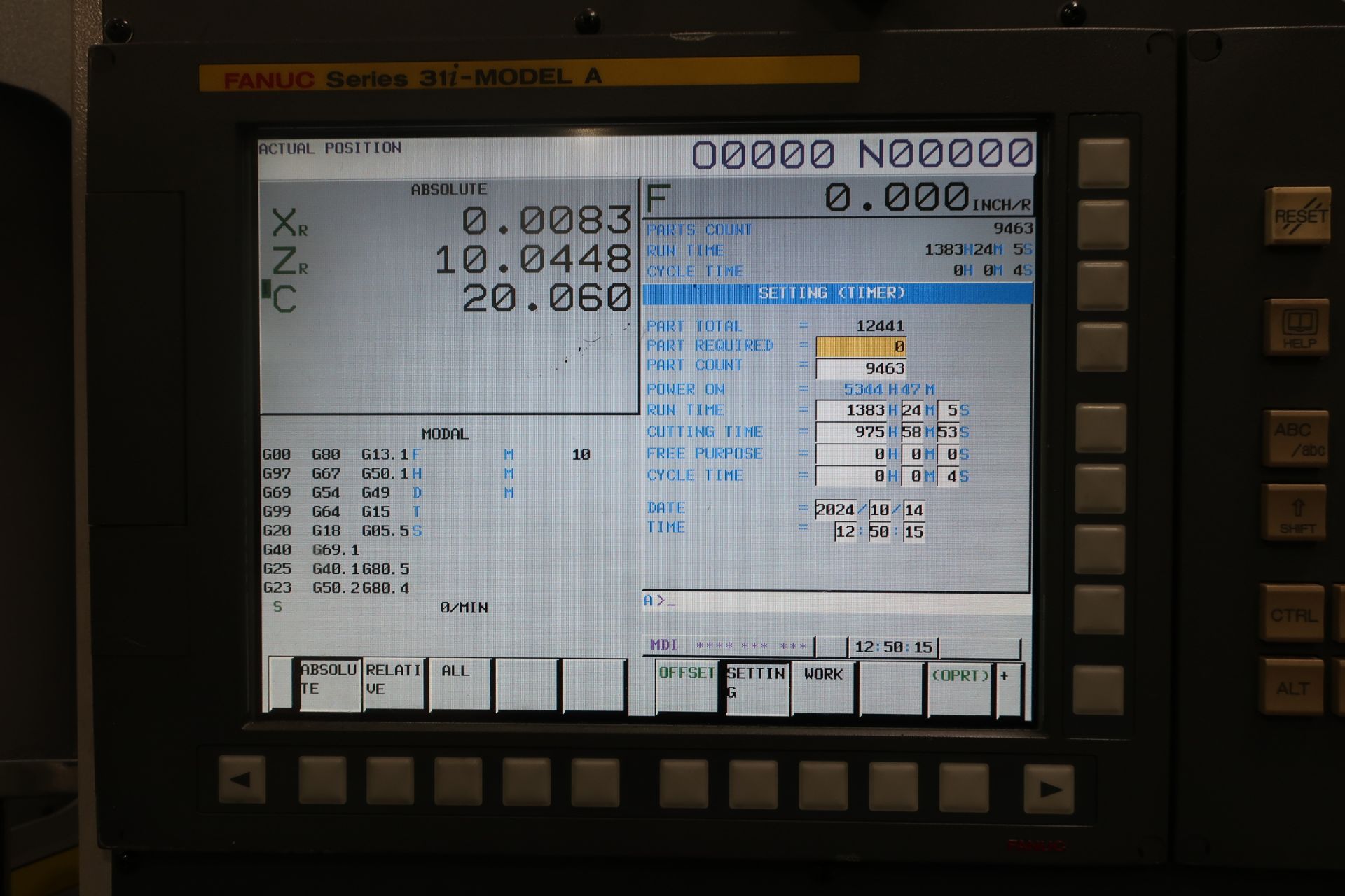 Okuma V40R CNC 3-Axis Vertical Lathe, S/N 164028, New 2012 ...