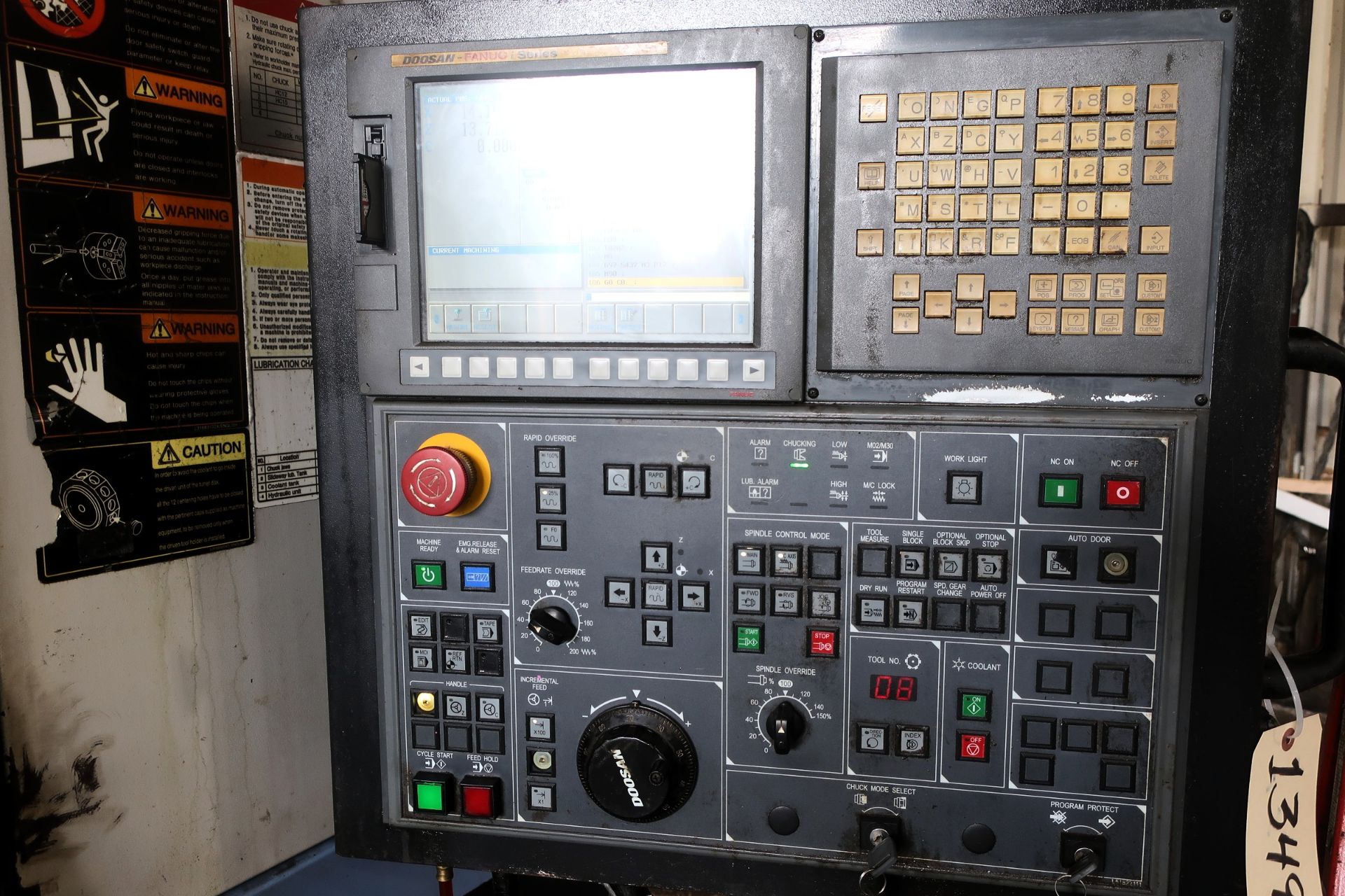 Doosan V400M 3-Axis CNC Vertical Lathe w/Live Tooling, S/N MT0010 ...