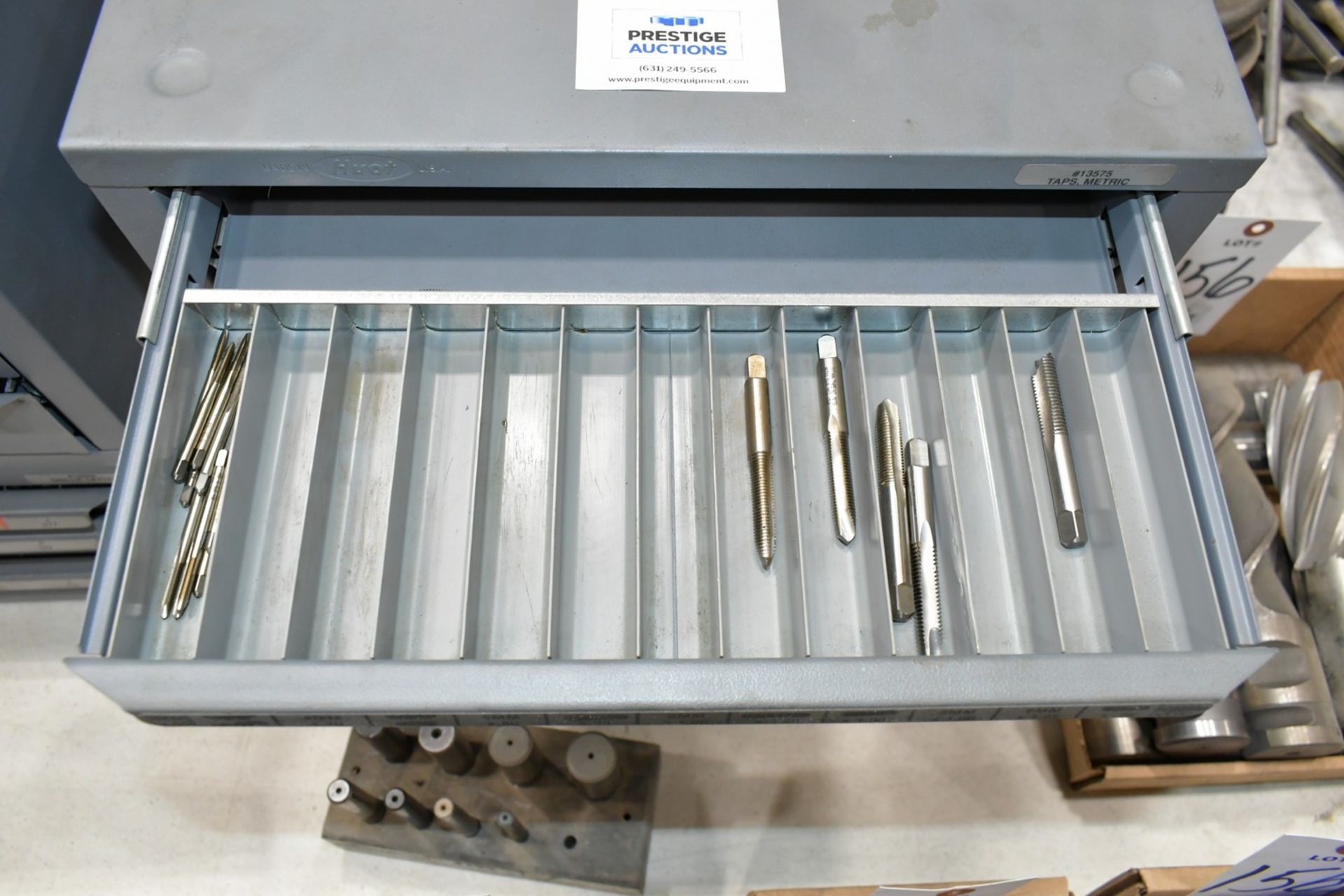 (4) Drill Index Drawer Cabinets with Drill Contents