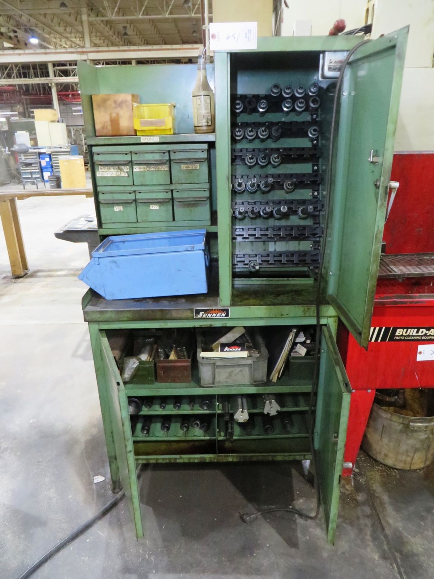 Sunnen Hone Cabinet with Large Quantity of Mandrels & Hone Stones
