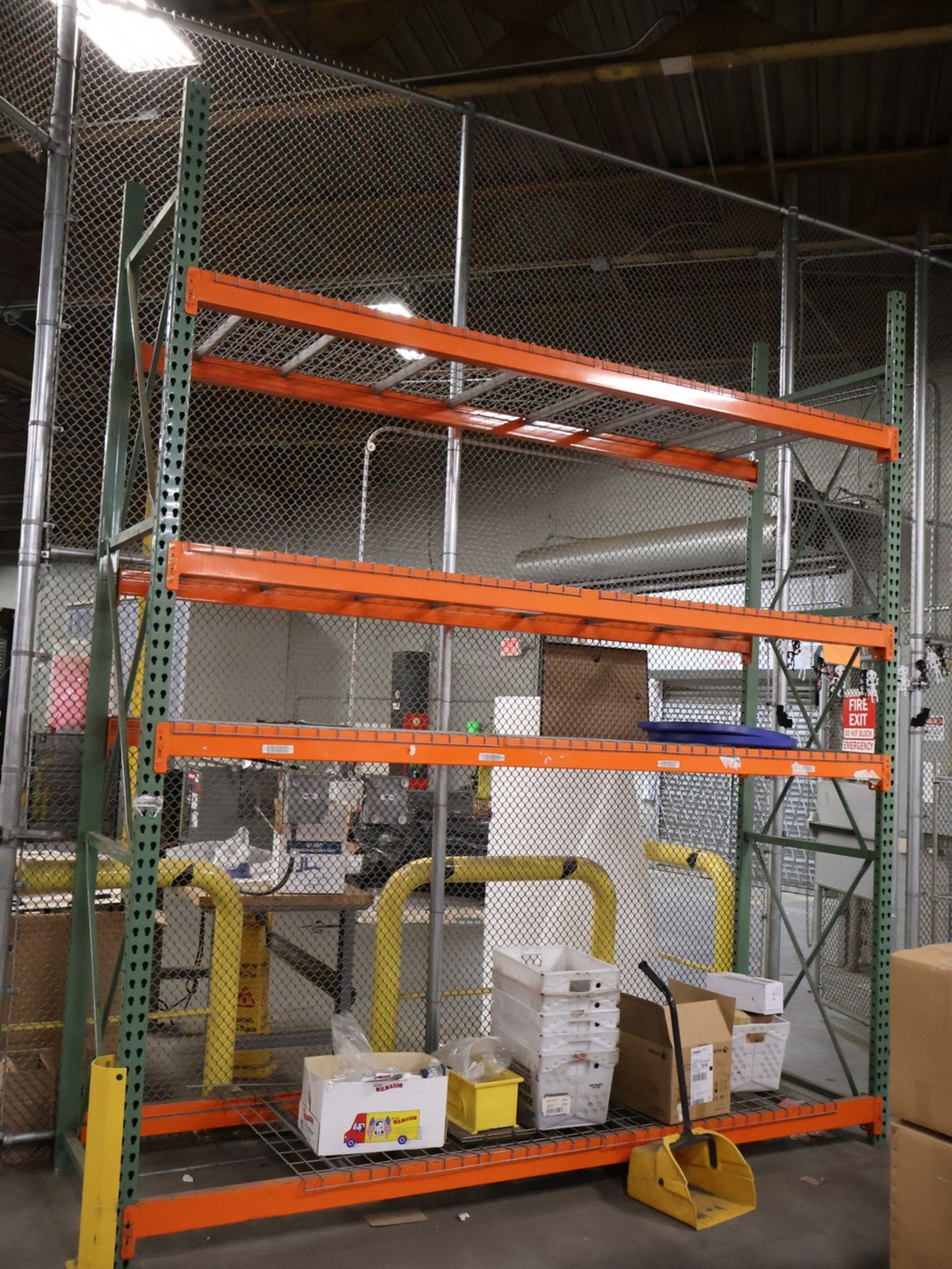 (17) Sections of 12' x 8' x 3' Pallet Racking (no contents)