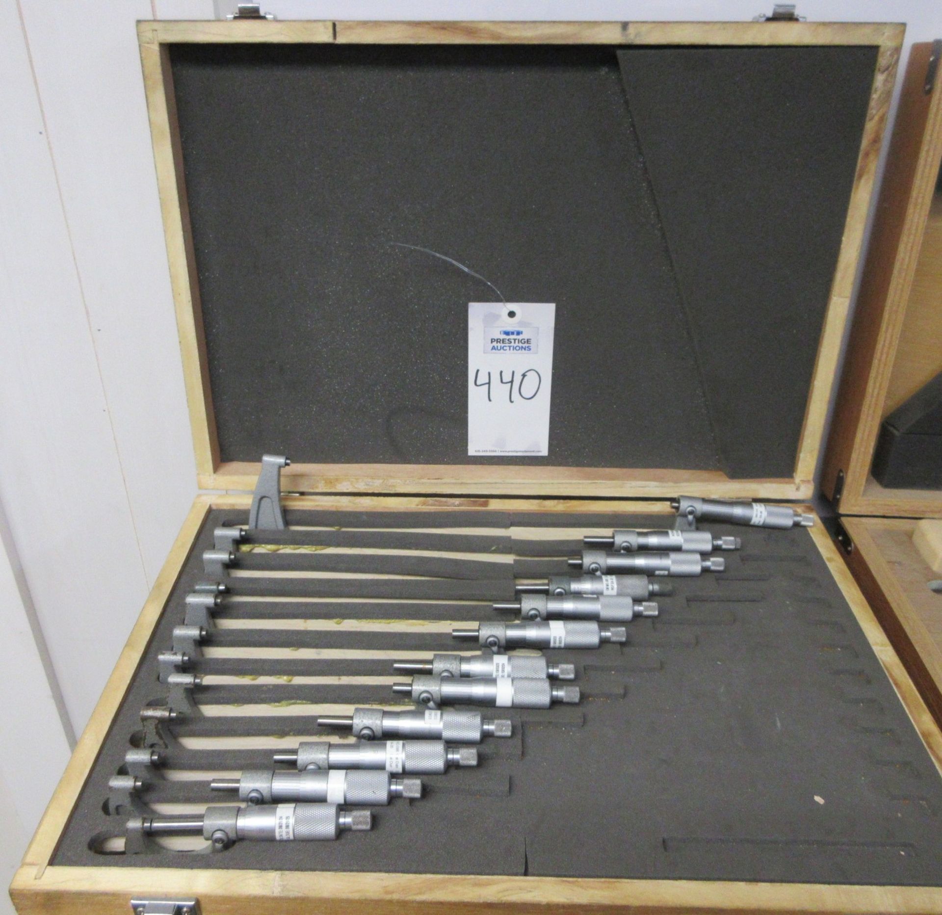 (12) Phase II Micrometers: 0-1" thru 11"-12"