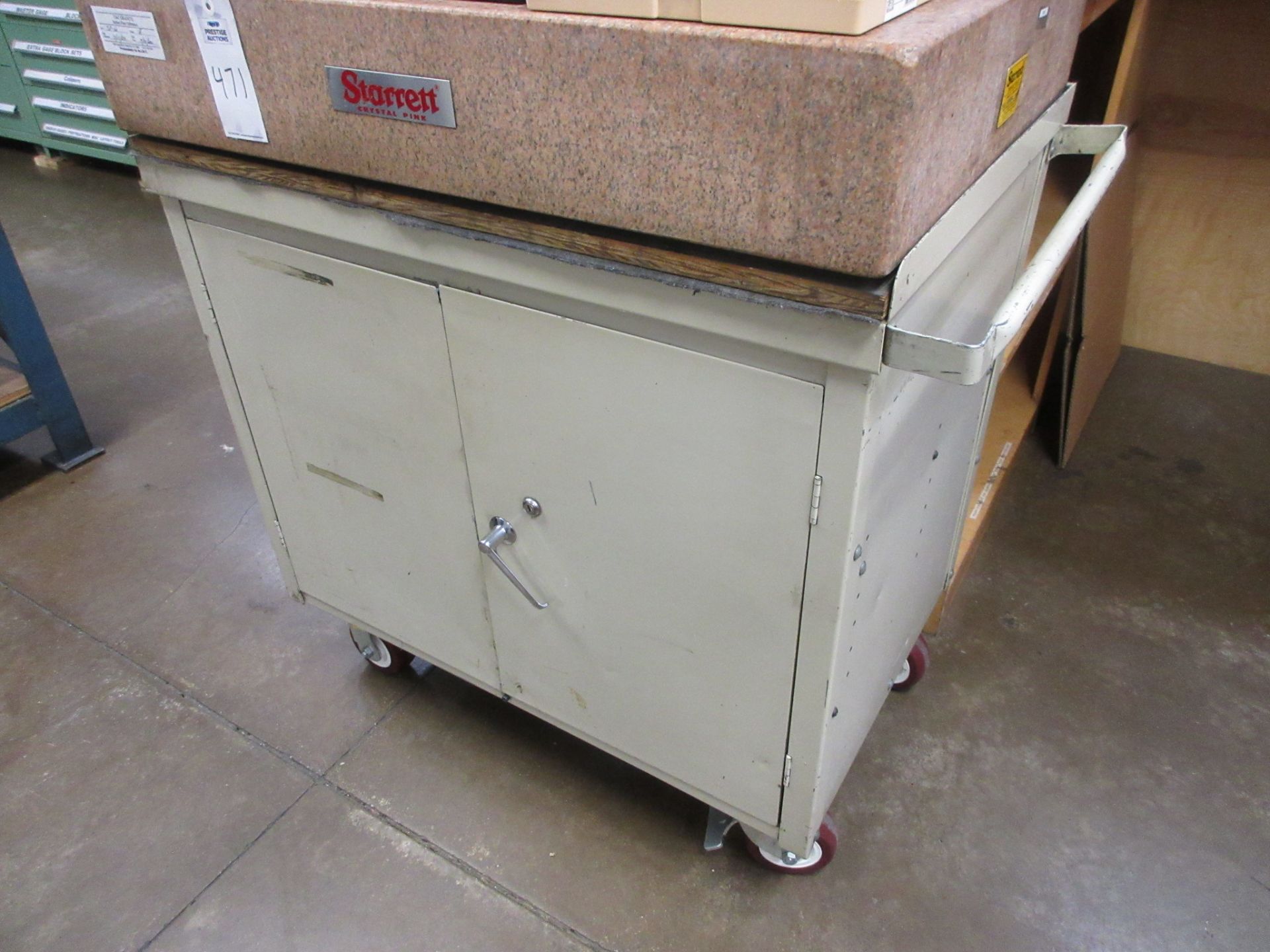 Starrett 24" x 36" Granite Surface Plate, w/ Cabinet