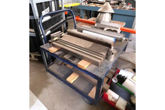Cart w/ Press Brake Dies - up to 25"