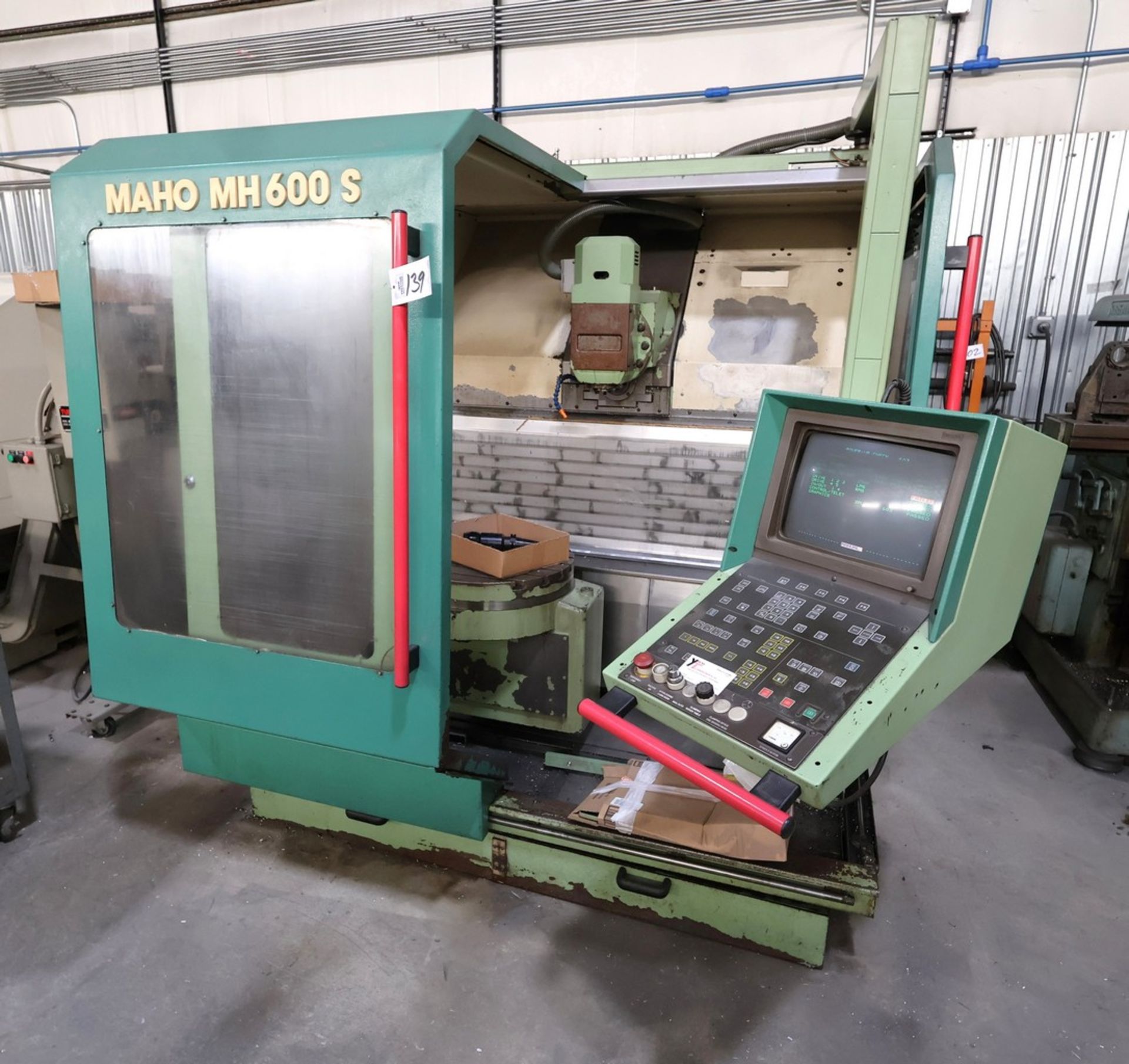 Maho MH600S 4-Axis CNC Vertical Machining Center, w/ Maho-Philips CNC ...