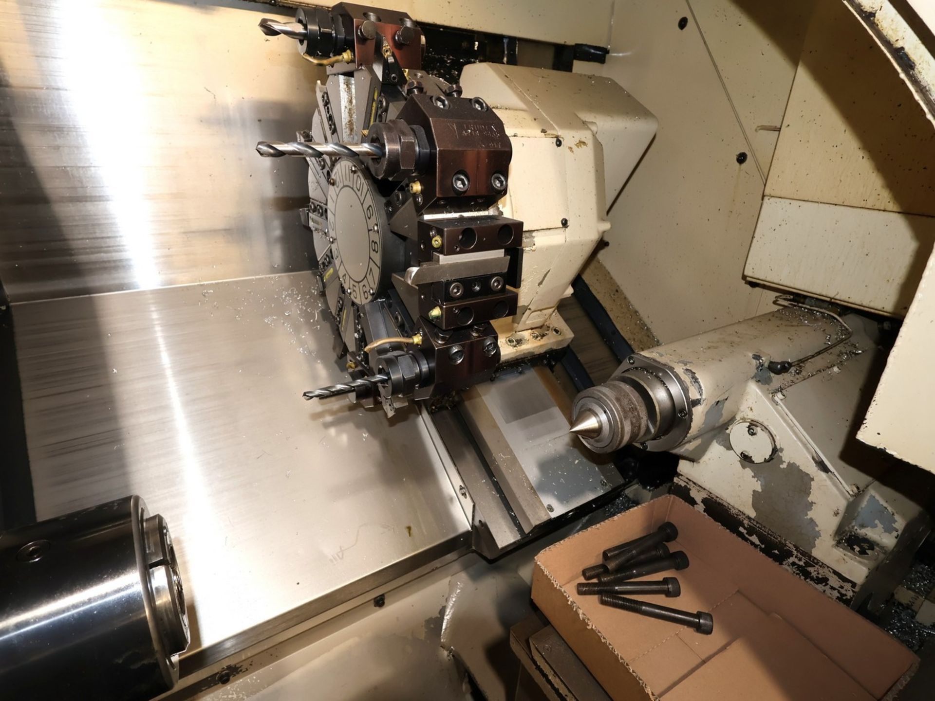 Okuma Crown 762S-BB Big Bore CNC Lathe, w/ 21.65" Swing Over Bed, 15.75 ...
