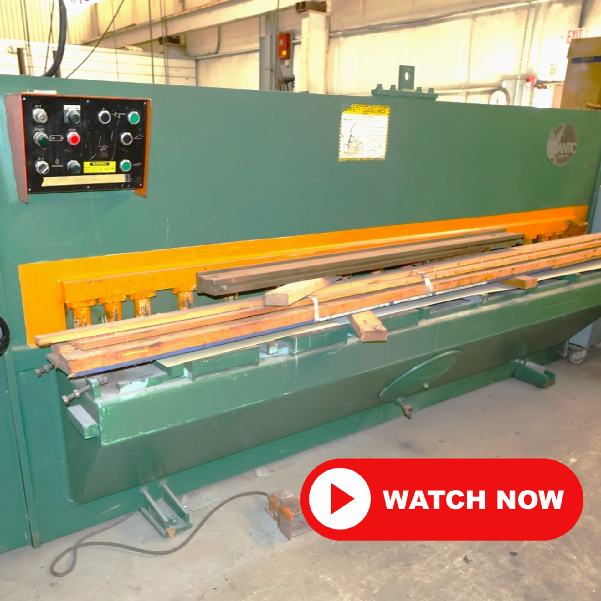 Atlantic HDE-25-10 Hydraulic Shear, w/ 10' x 1/4" Capacity, 29-1/2 ...