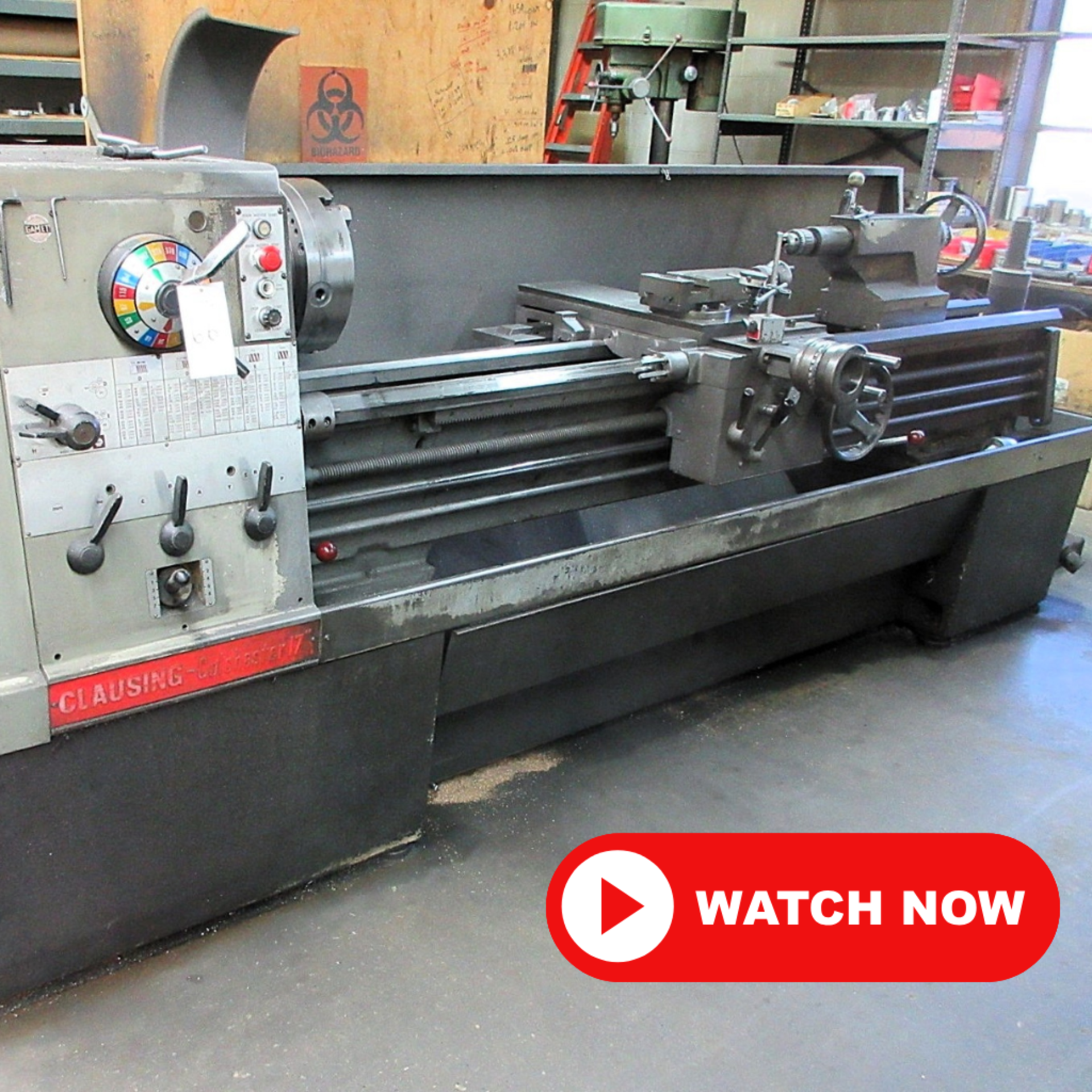 Clausing Colchester Model 17" Gap Bed Engine Lathe,17" Swing, 10.5 ...