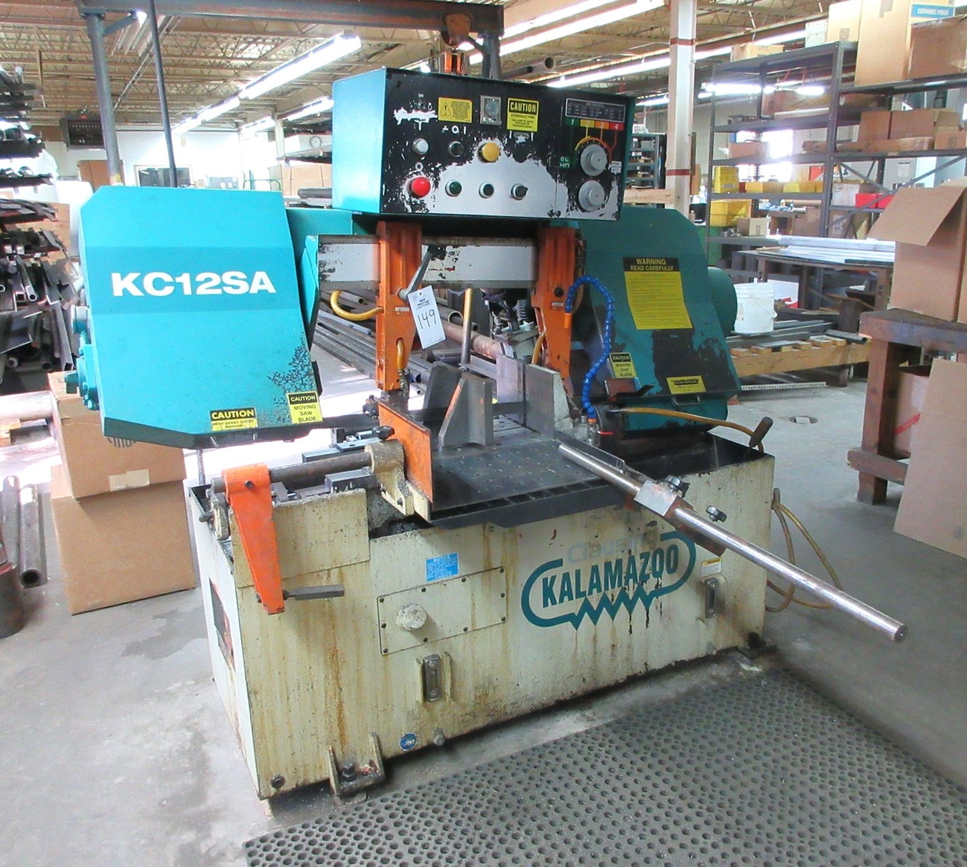 2016 Clausing Kalamazoo KC125A Horizontal Band Saw, w/ Manual Clamping ...