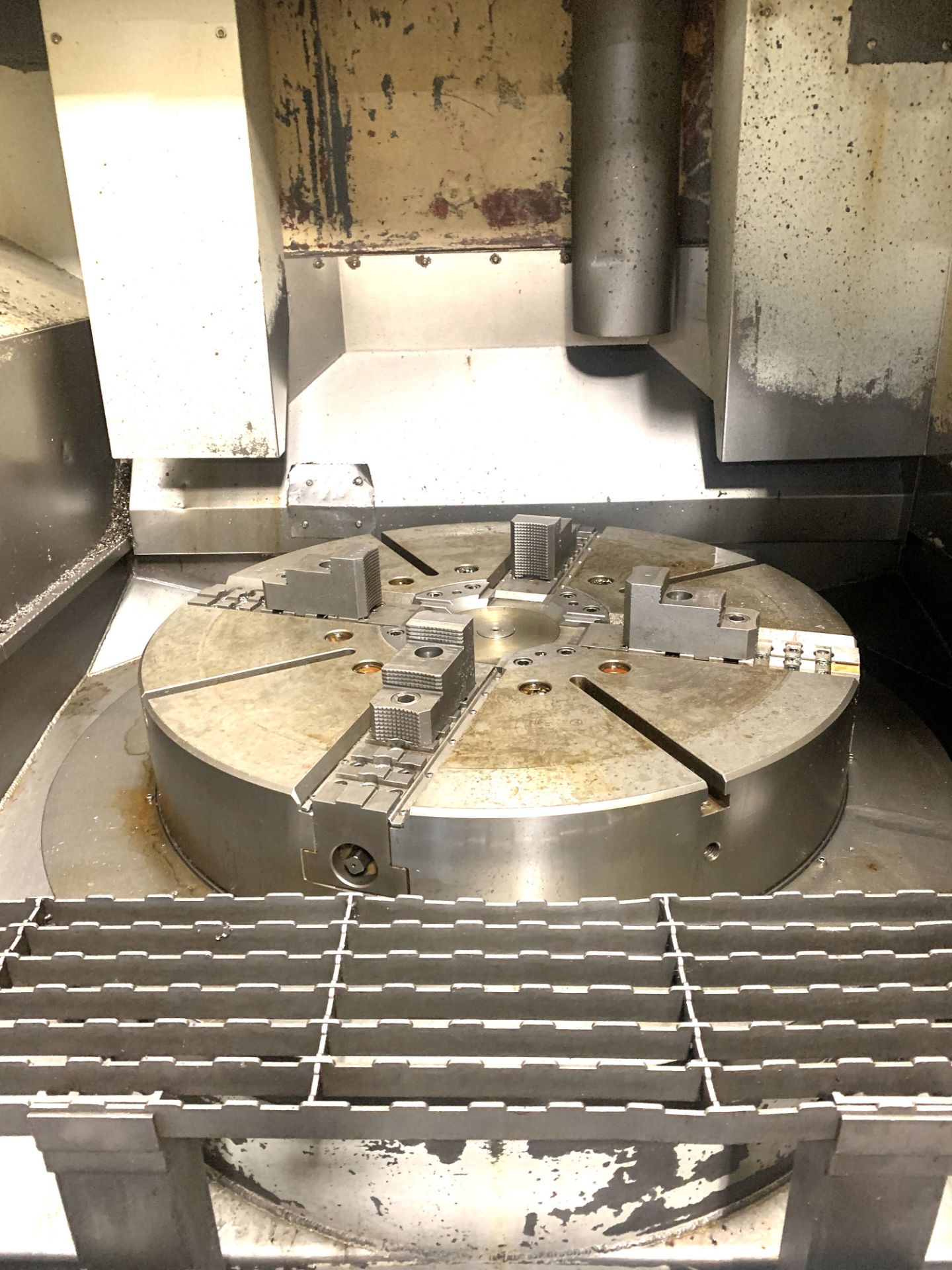 Youji VTL-1000 ATC CNC Vertical Boring Mill, 39" 4-Jaw Power Chuck, 53 ...