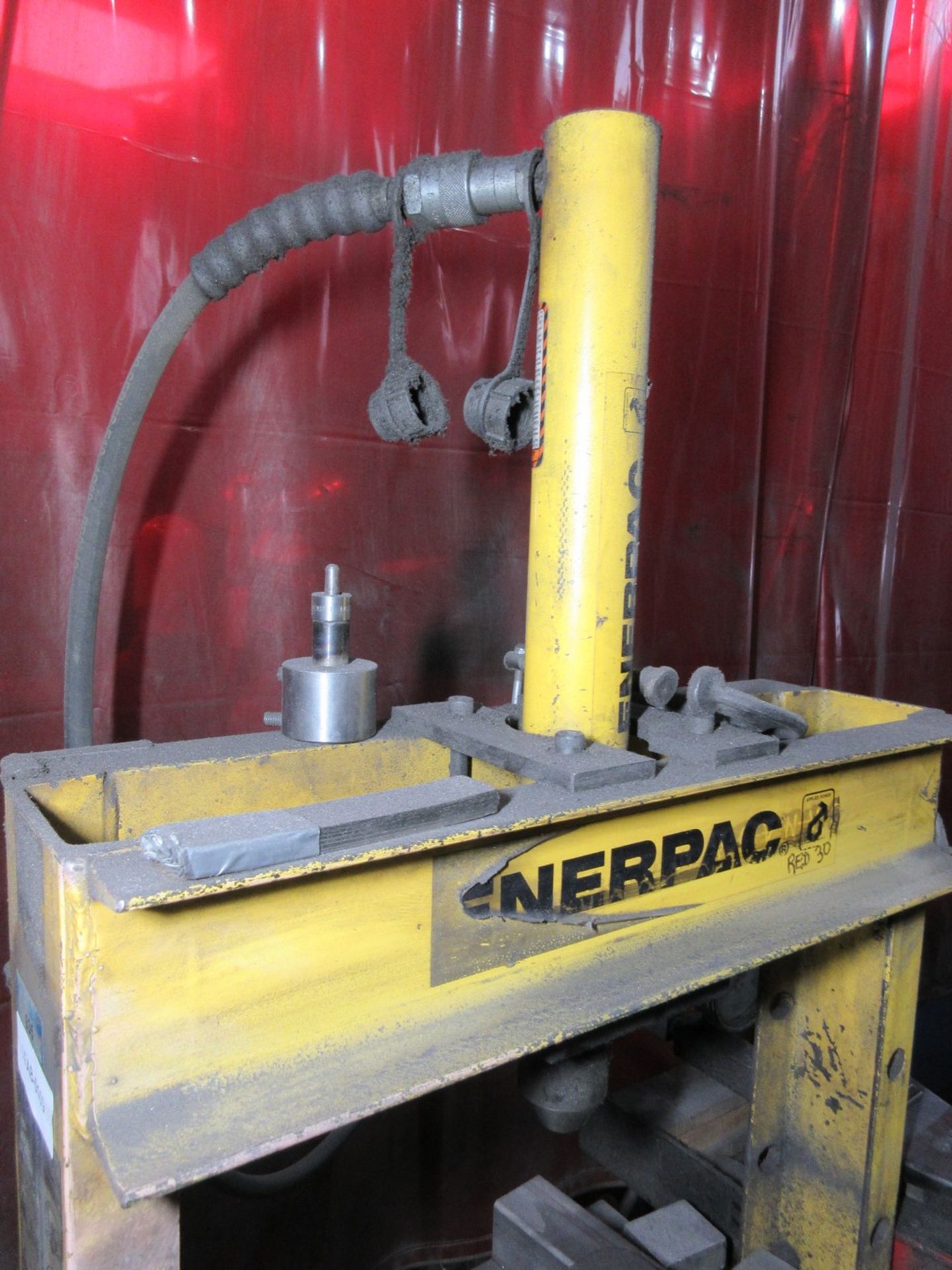 Enerpac 10-Ton Hydraulic H-Frame Shop Press, 18-3/4" Between Columns ...