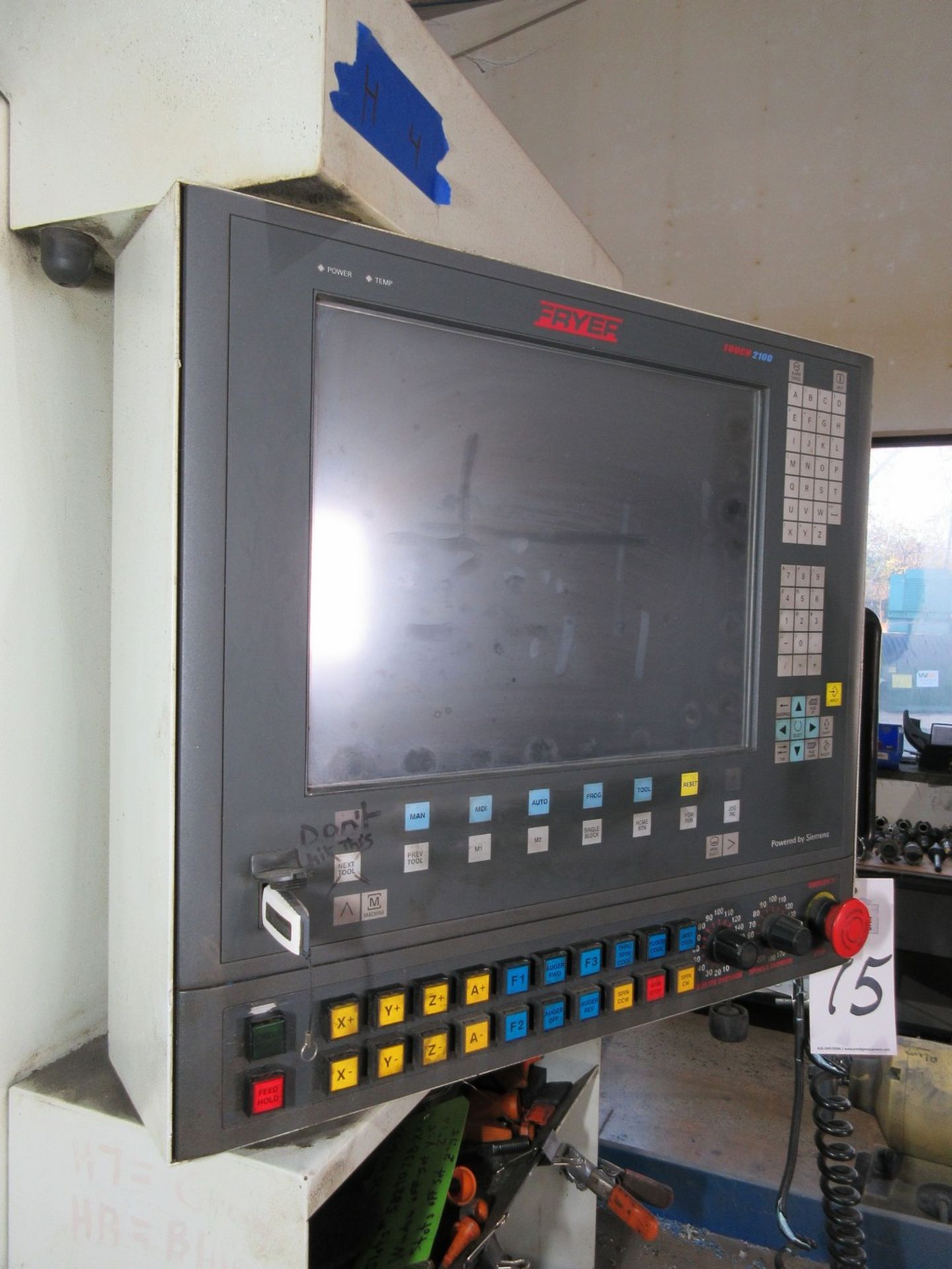 Fryer MC-60 CNC Vertical Milling Machine, 67"x23-5/8" T-Slotted Table ...