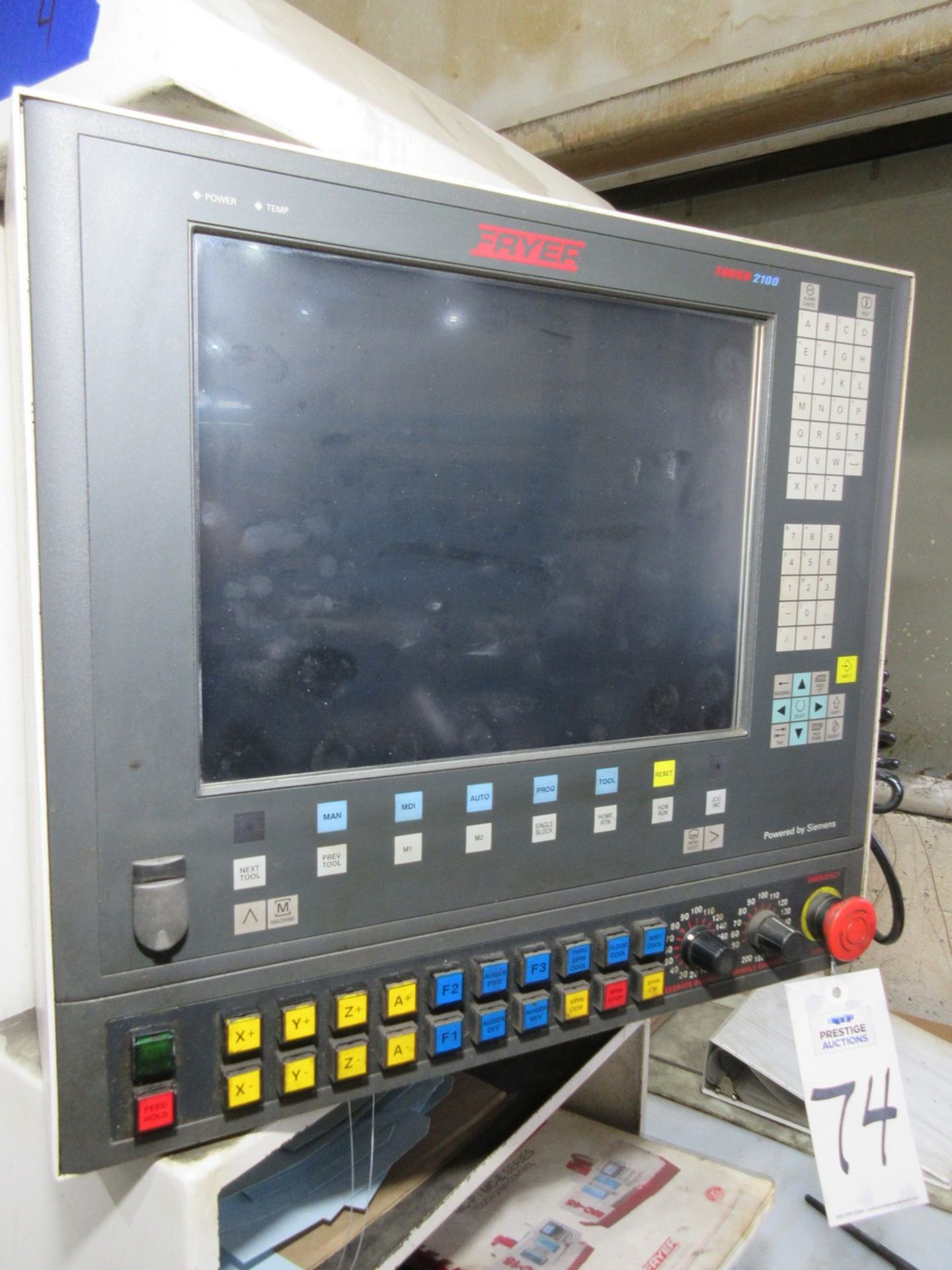Fryer MC-10 CNC Vertical Milling Machine, 31"-1/2"x16-1/2" T-Slotted ...