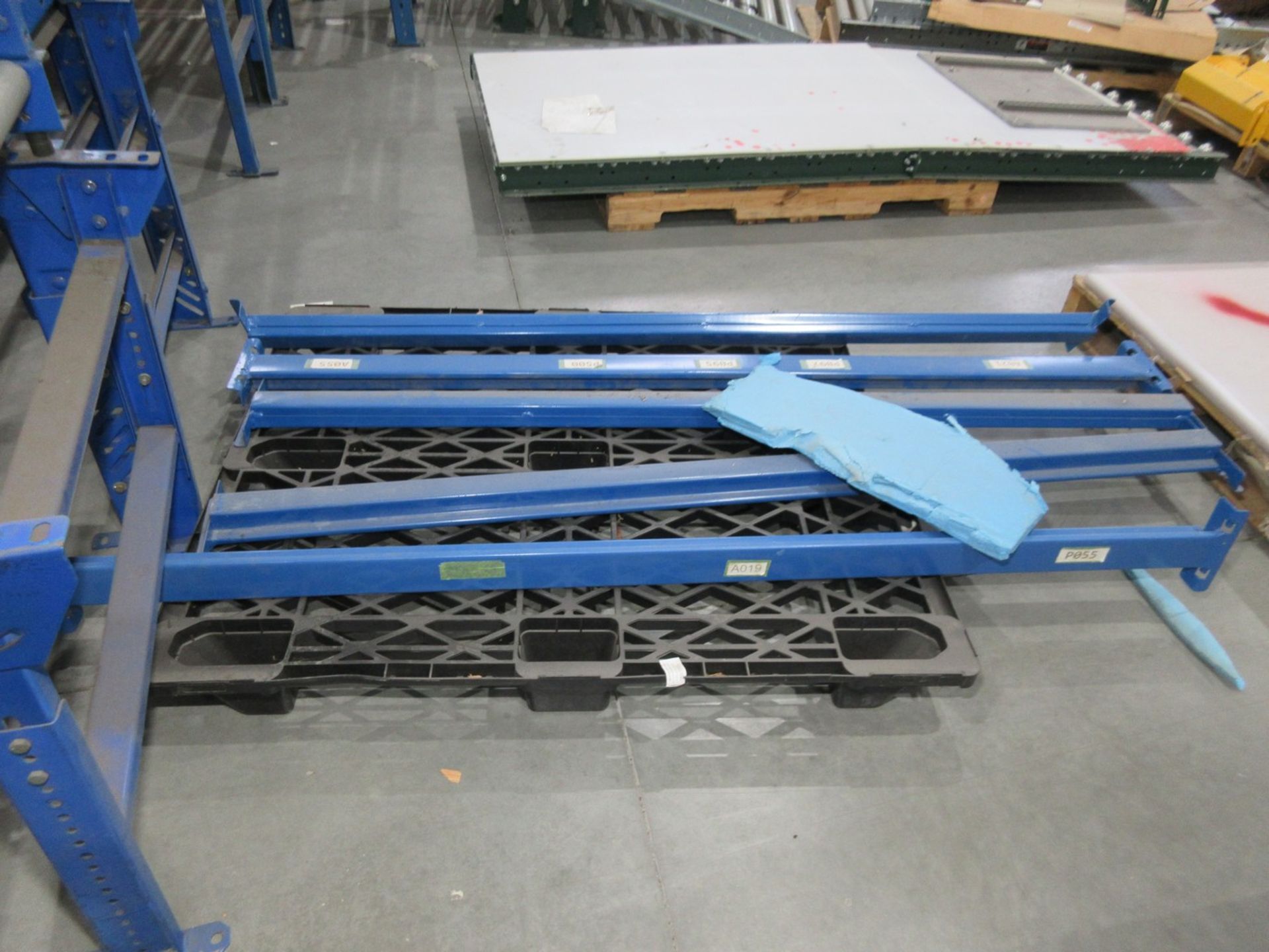 Lot of Disassembled Pallet Racking. Approx. (22) 12'x42" Uprights, (130 ...