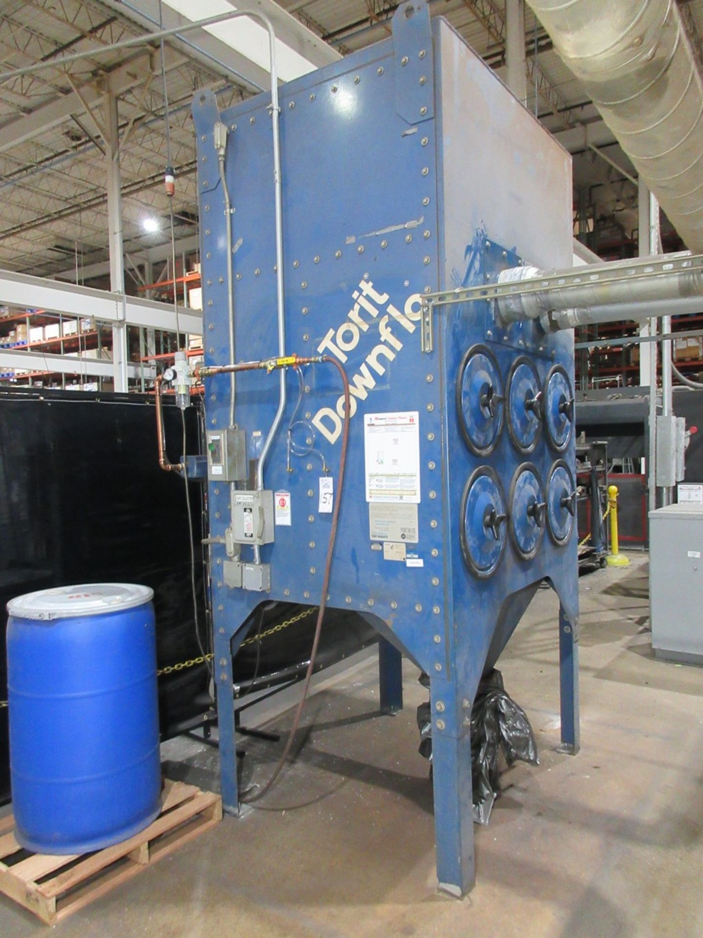 Donaldson Torit Downflo DF 2DF6 Dust Collector, 6-Cartridge Single Drum ...