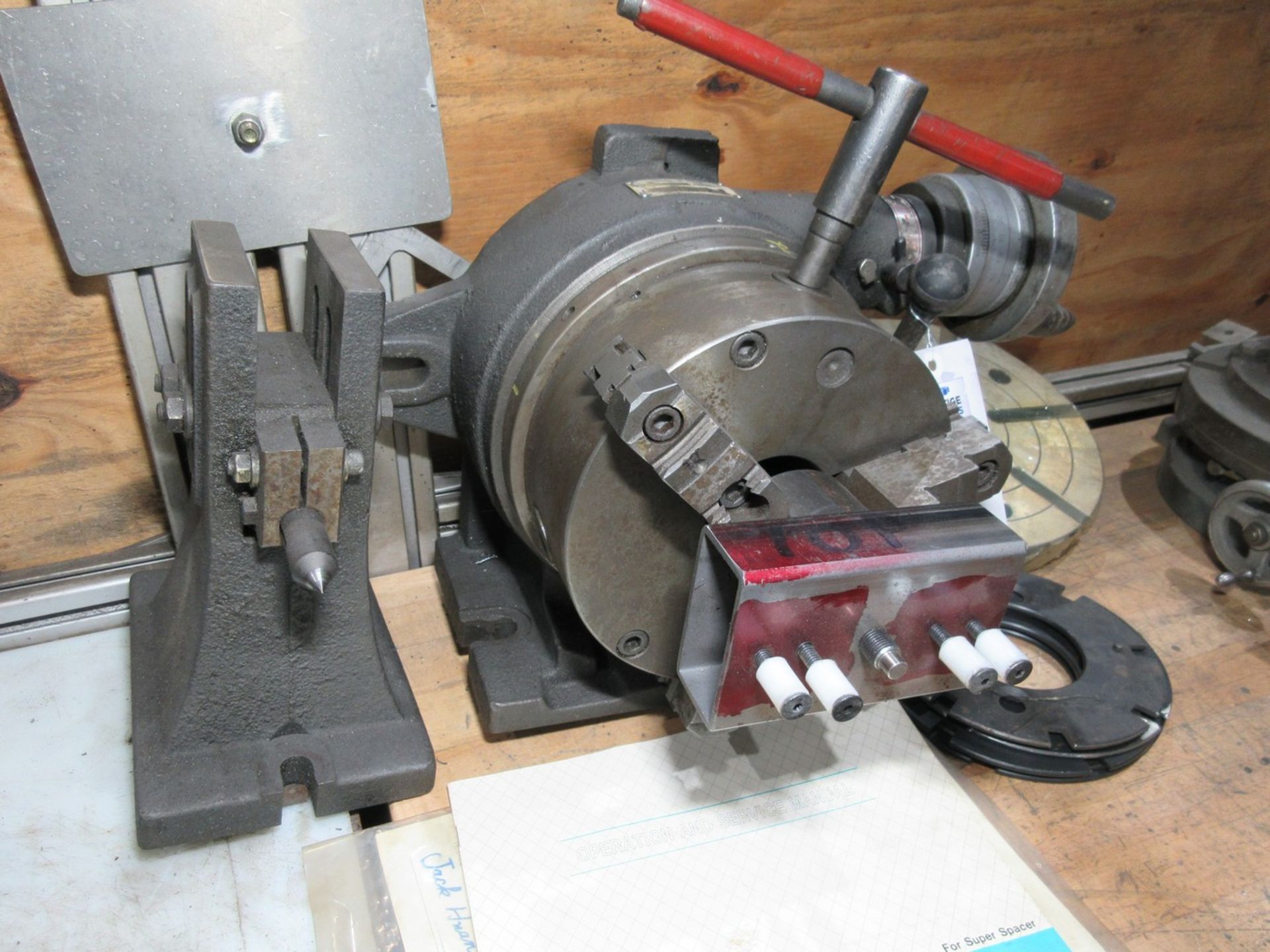 Rutland Tool CS-8 Super-Spacer 8" 3-Jaw Rotary Indexing Fixture with ...