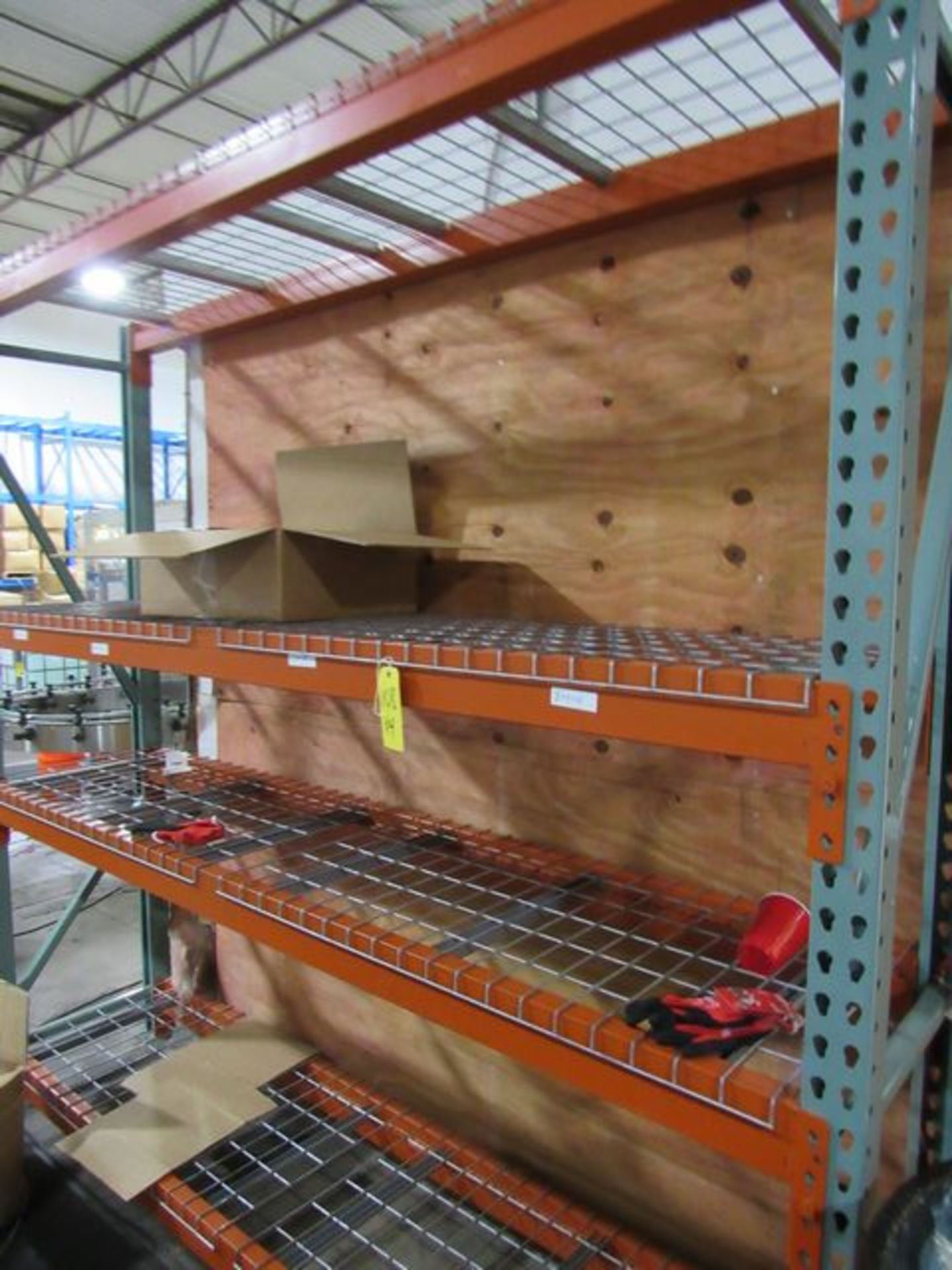 *EMPTY* PALLET RACK WITH WIRE DECKING - APPROX. 8' X 8' X 24" (sold 5x ...