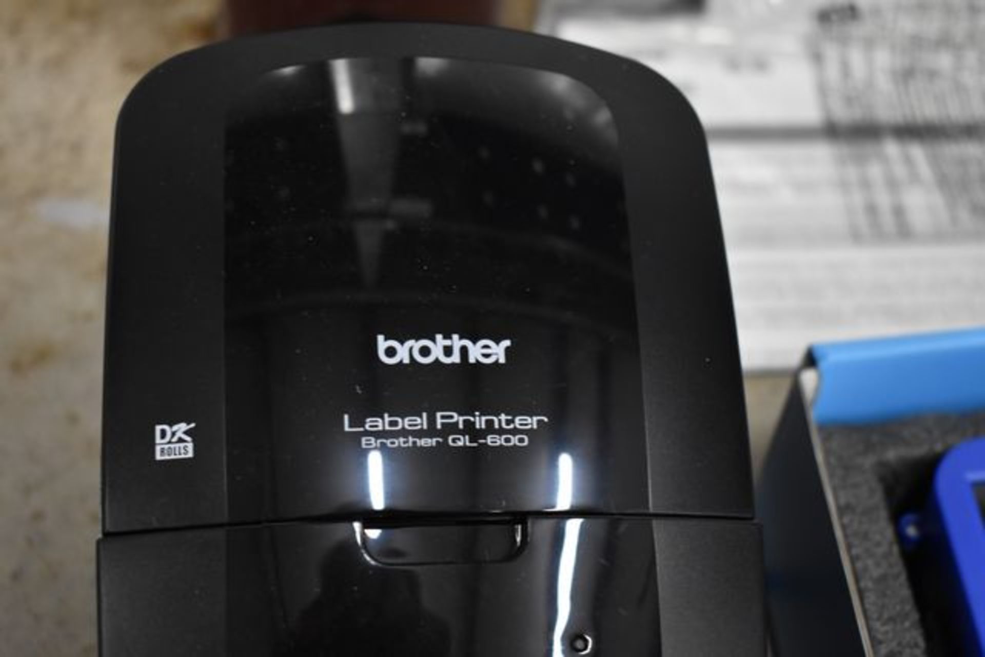 (1) BROTHER QL-600 LABEL PRINTER AND (1) MINI HANDHELD PRINTER AS SHOWN
