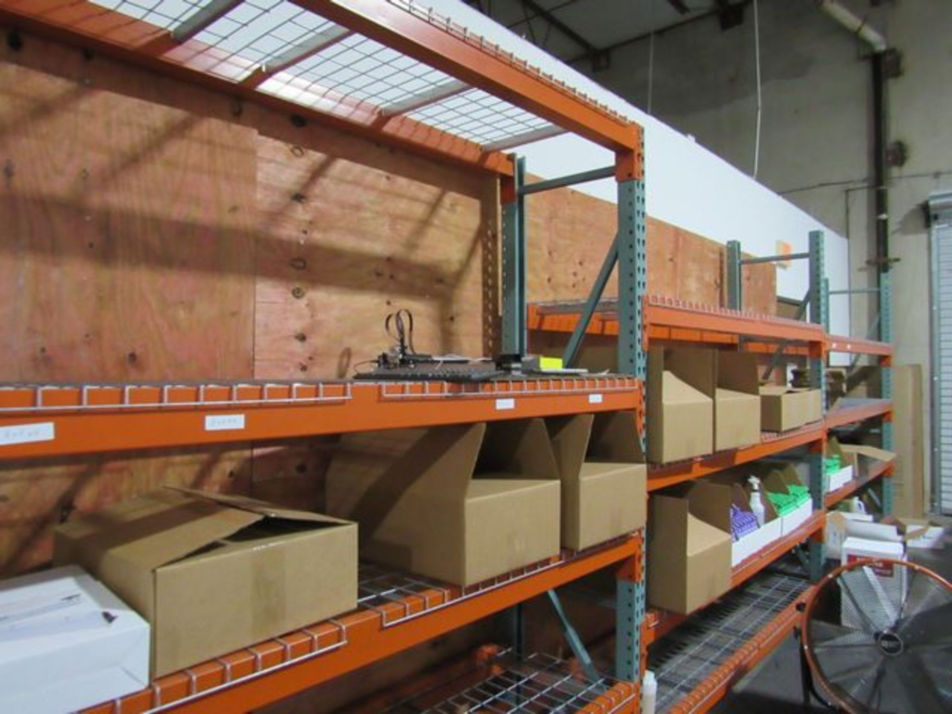 *EMPTY* PALLET RACK WITH WIRE DECKING - APPROX. 8' X 8' X 24" (sold 5x ...