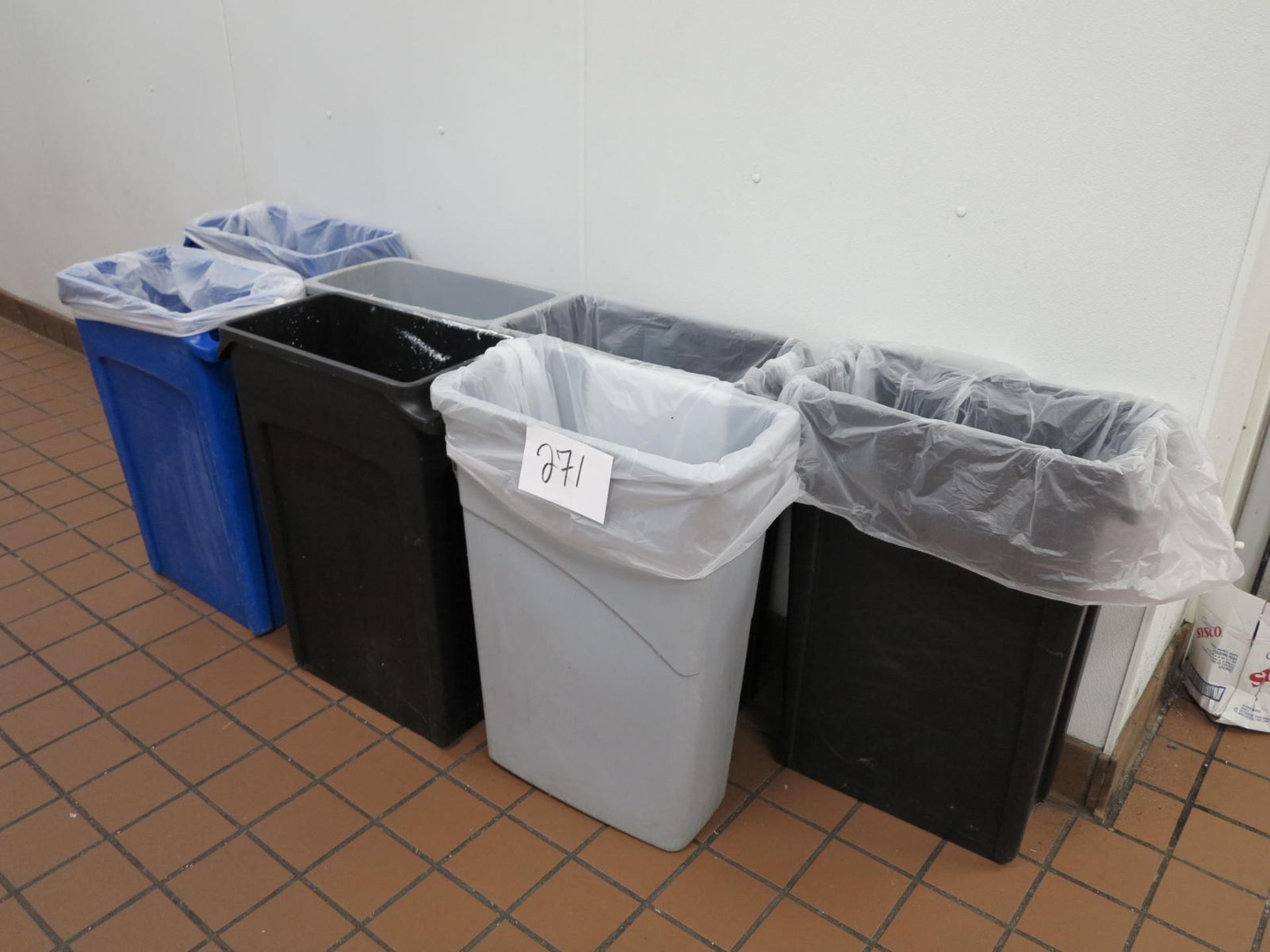 Lot Trash Bins