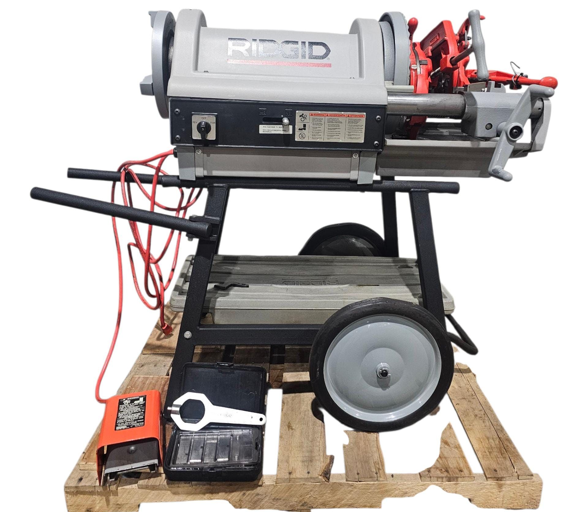 RIDGID 1224 Pipe threader w/ control pedal and die