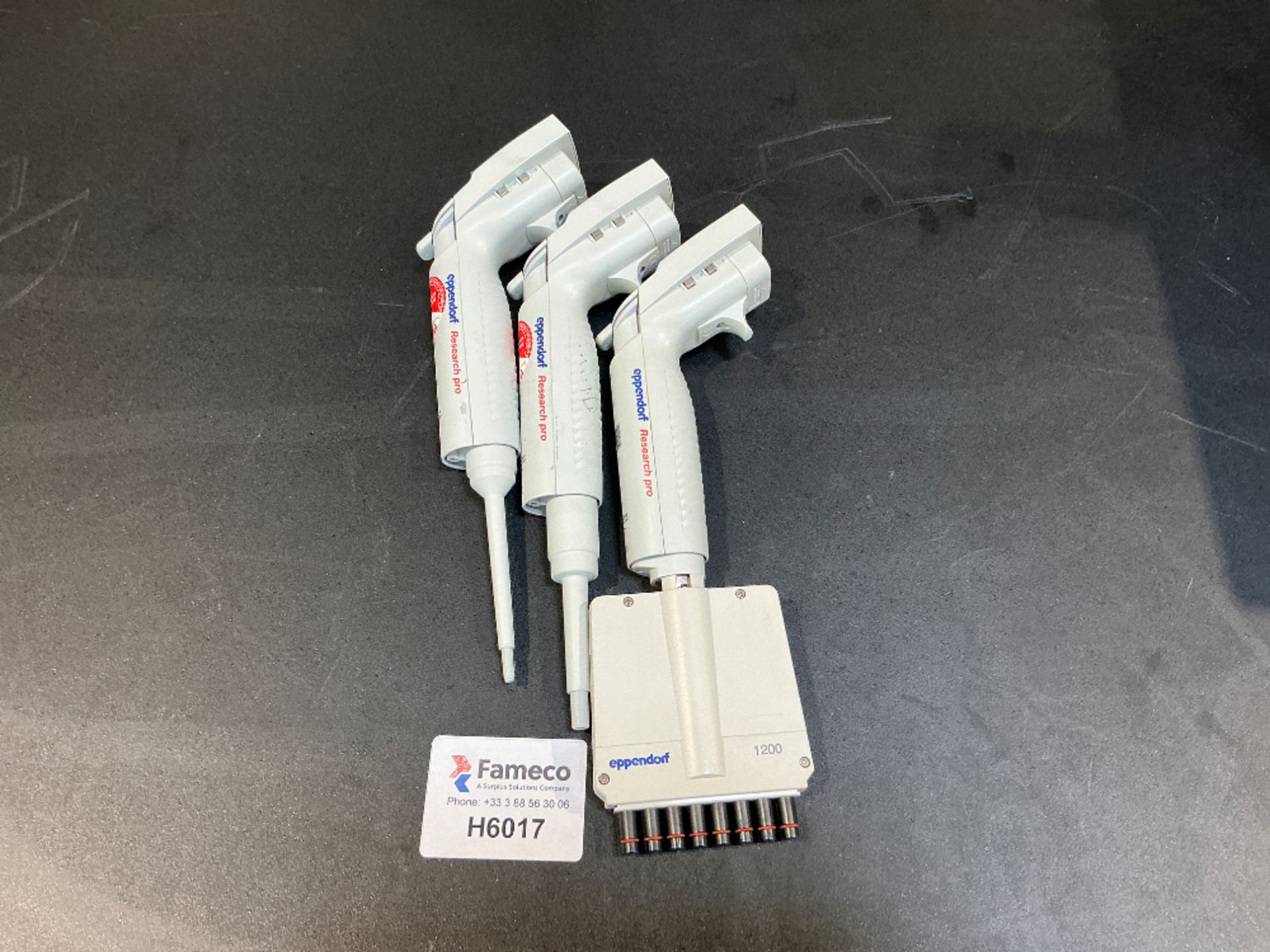 Eppendorf Research Pro Pipettes x3 ,SN: NA, Set of 3 pipettes ( 100µL ...