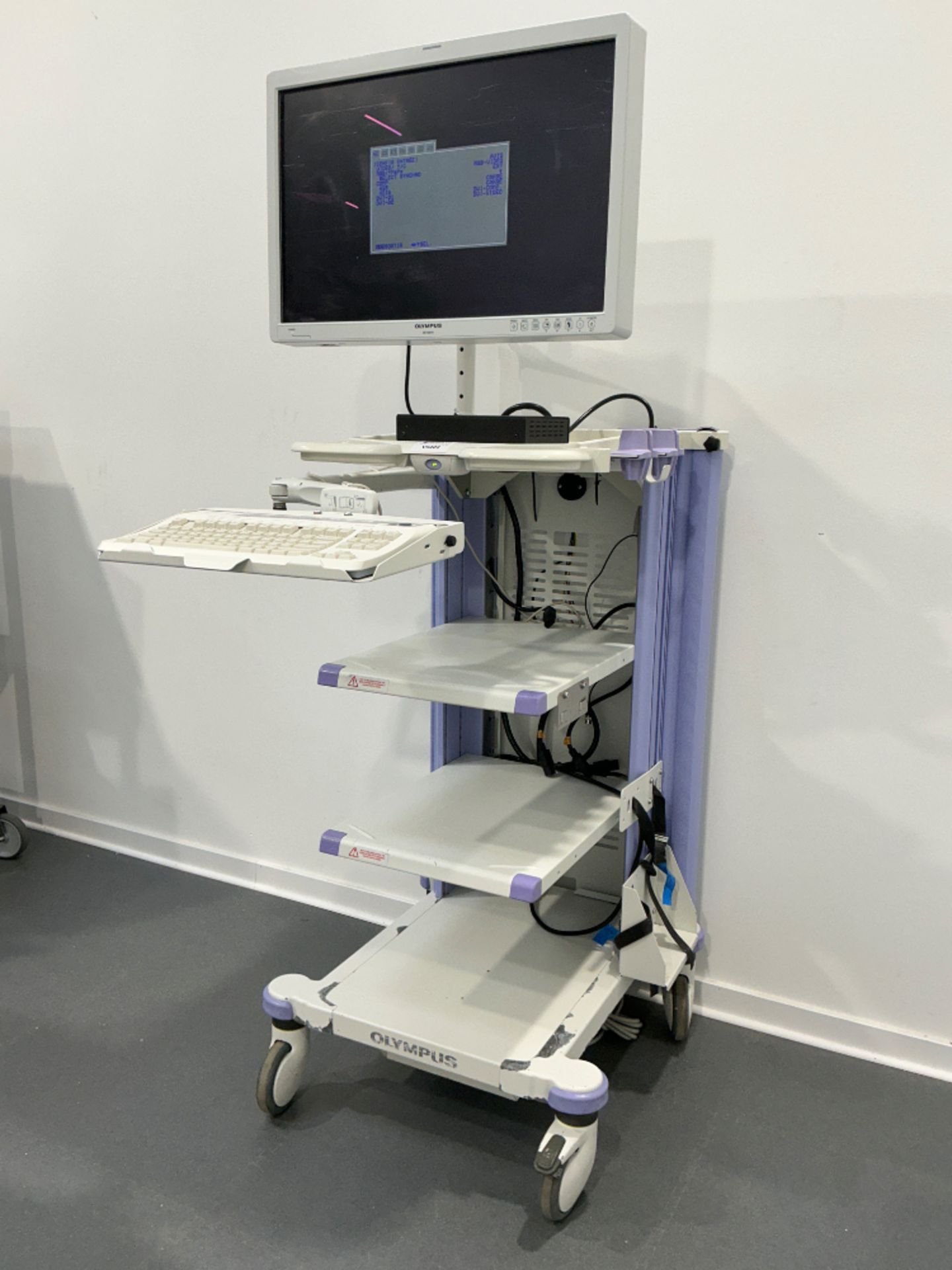 Olympus Endoscopy Trolley with accessories, SN: 21209413/7243997 ...