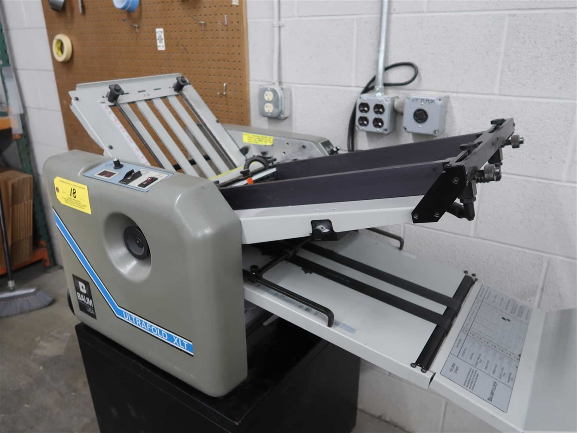 Baum Ultrafold XLT Bench Top Folder Model 714XLTB-2-P-1, S/N 014MH0497 ...
