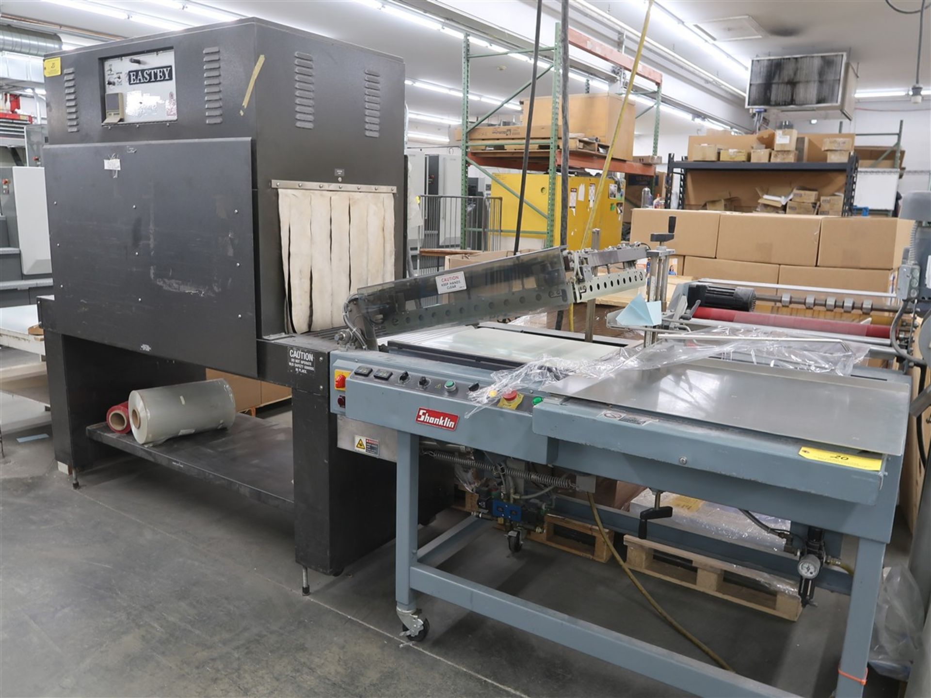 Shanklin Heat Sealer Packaging Machine Model S26, S/N S0054 w/ 2001 ...