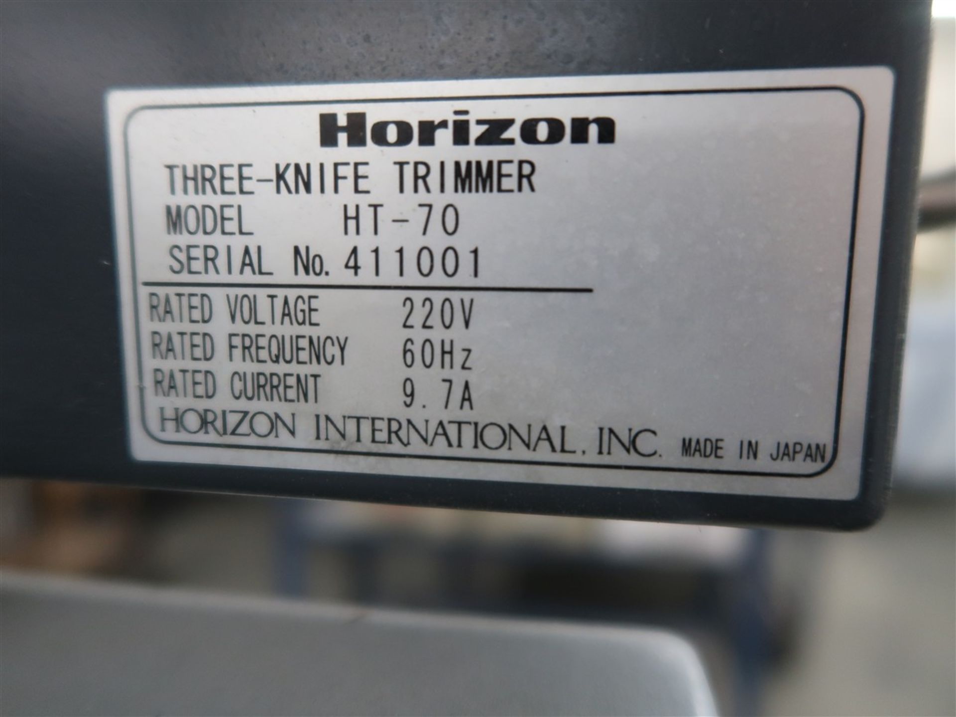 Standard Horizon 3-Knife Trimmer Model HT-70, S/N 411001