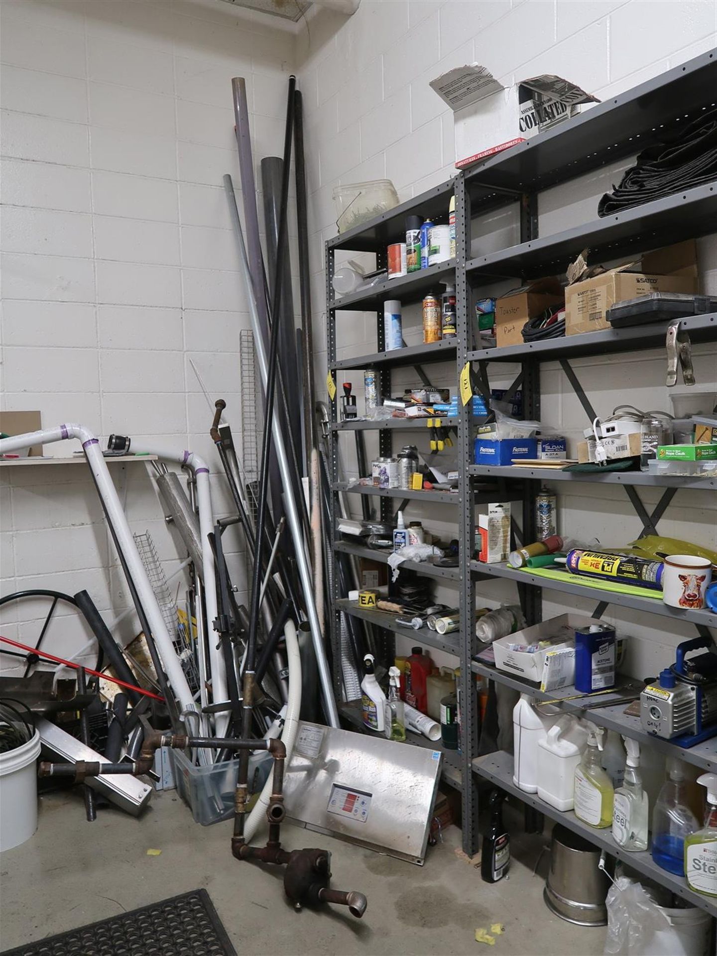 Remaining Contents of Maintenance Shop Including: Shelving Units w ...