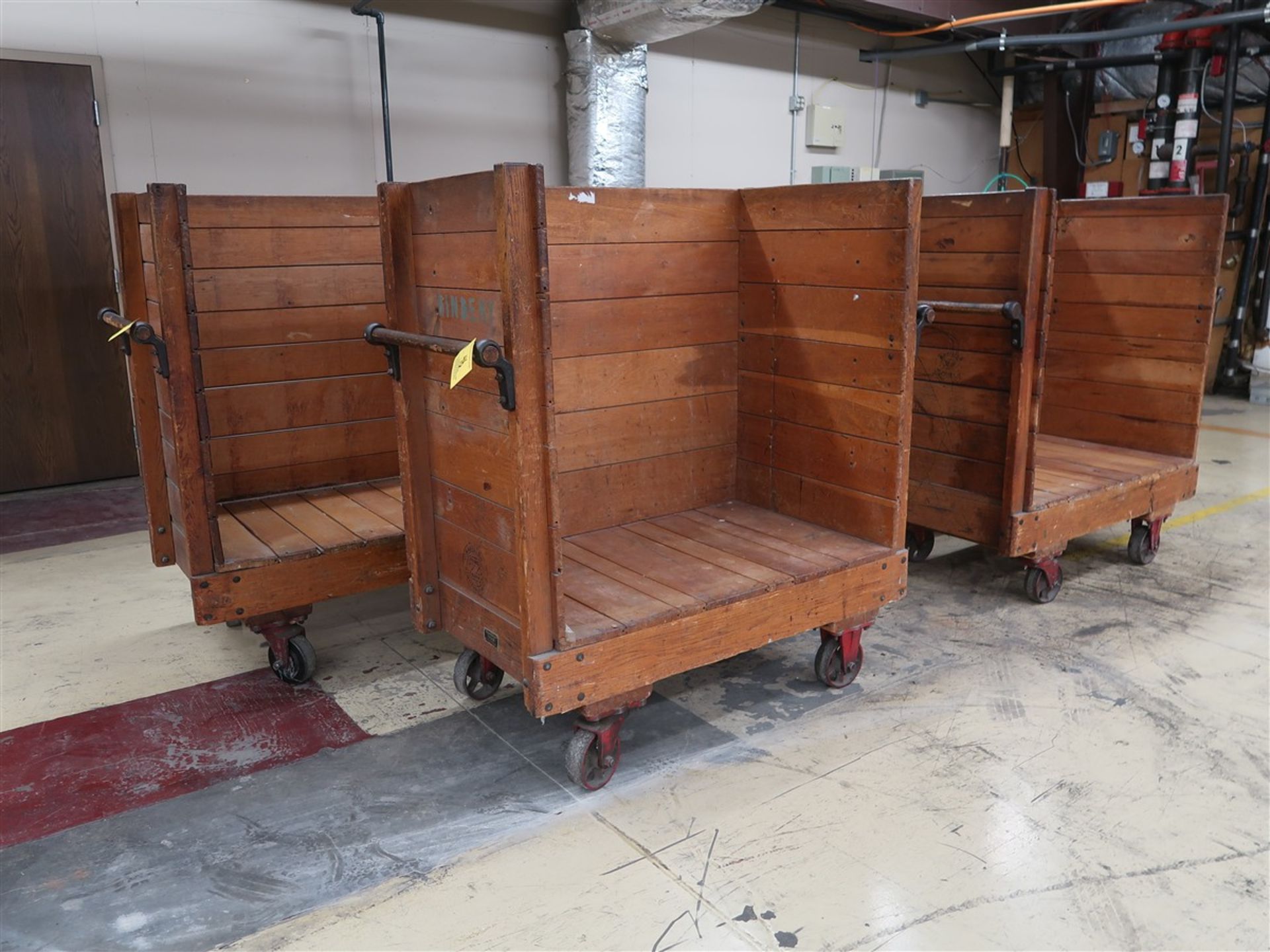 (5) Hamilton Heavy Duty Bindery Carts