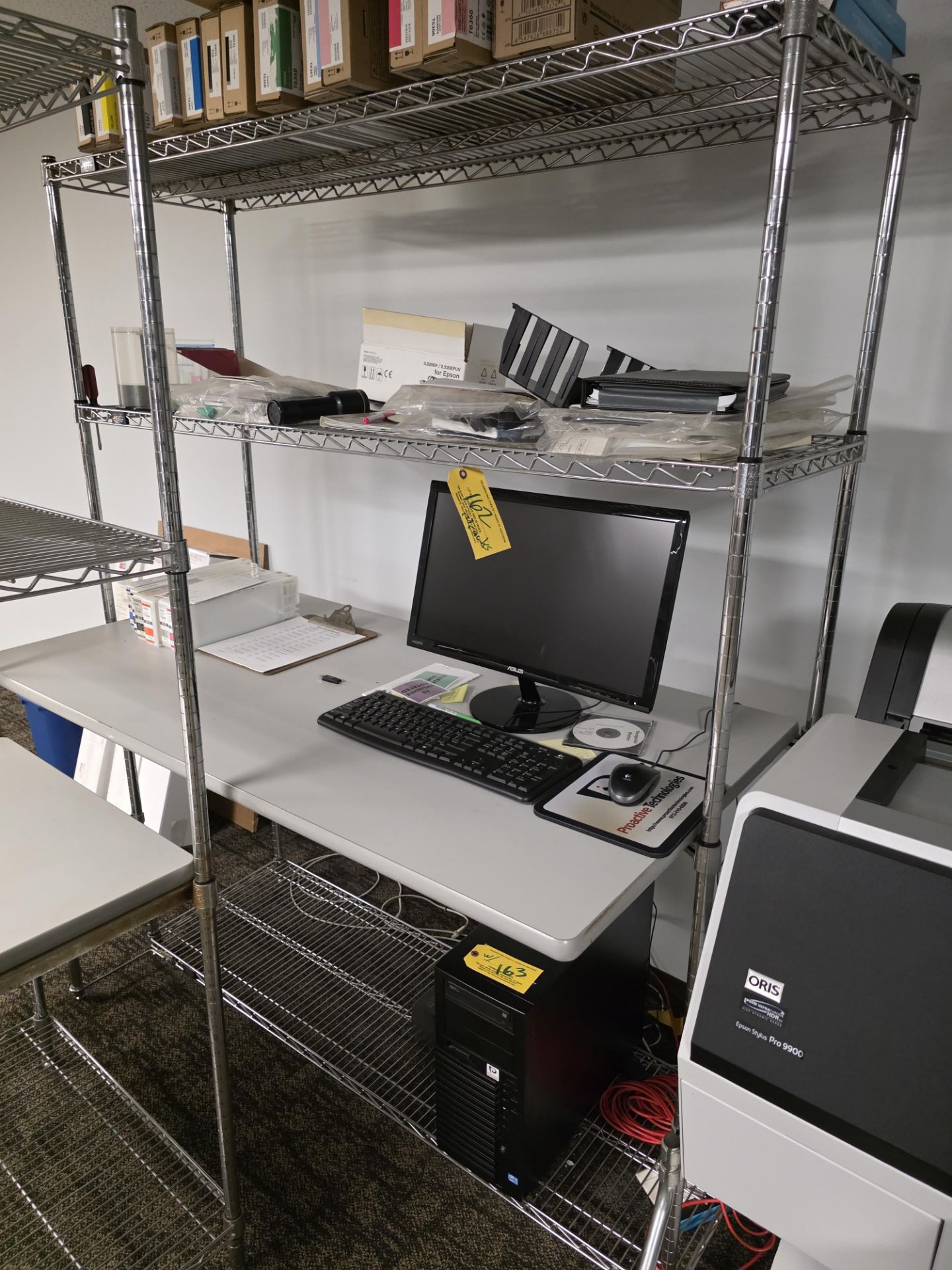 (2) Nexel Metro Rack Adjustable Shelving/Work Stations