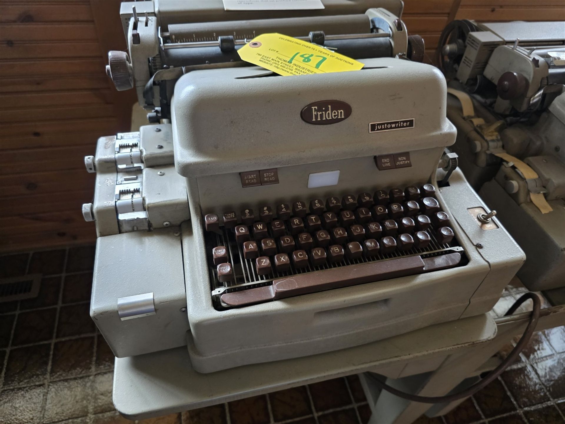 (2) Friden Justowriter (Antique Type)