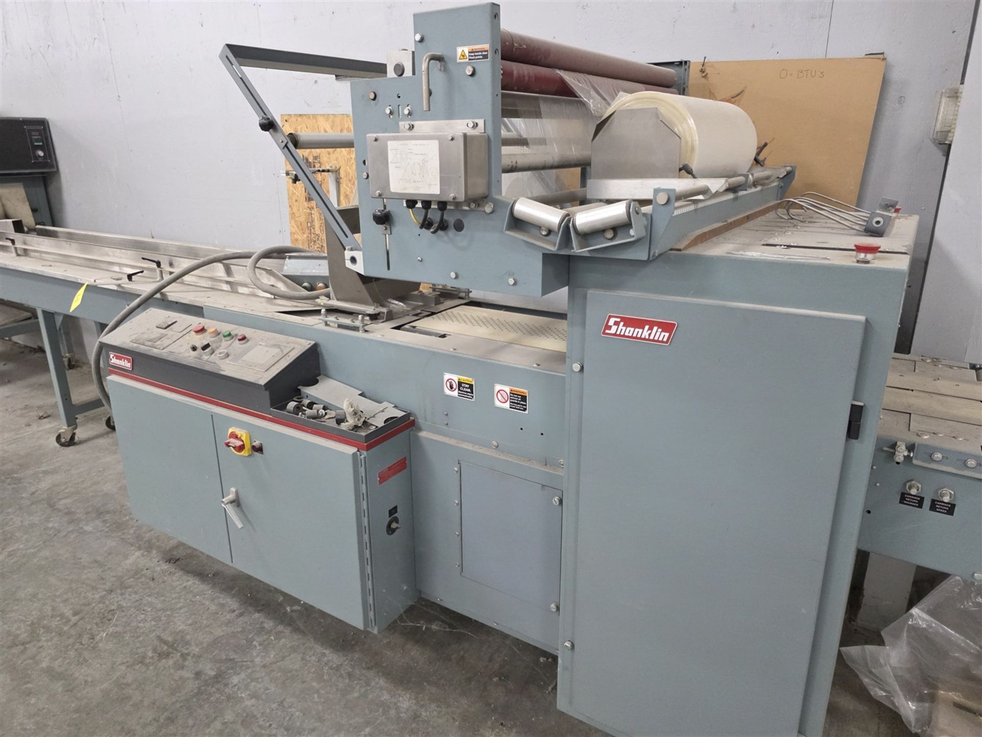 Shanklin Packaging Machine Model F4A, S/N F0539, PLC Control, Shanklin ...